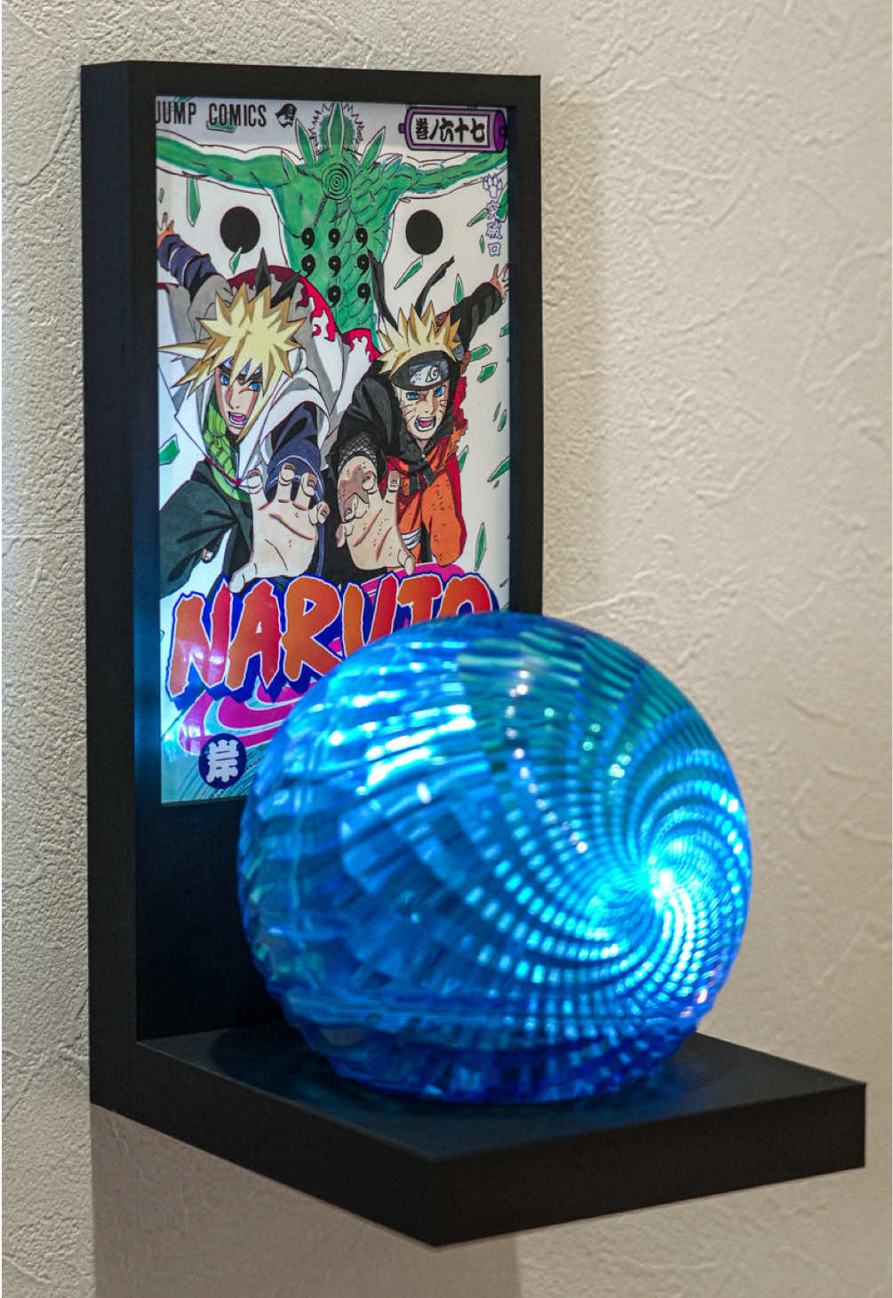 Made this Rasengan wall display with a | ハズム (@hazumusekine)