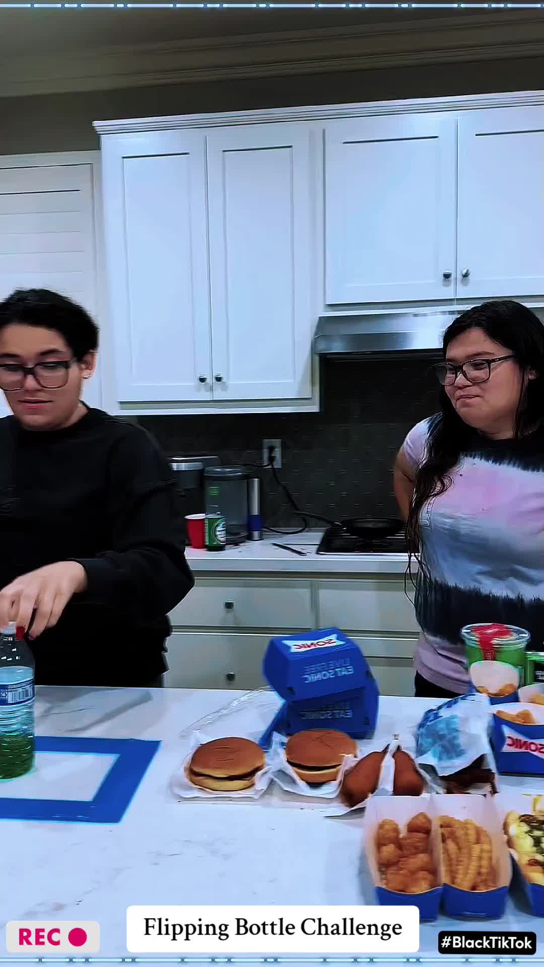 izzy and mary flip the bottle challenge | Izzy & Mary Fans (@foodiegirl961)