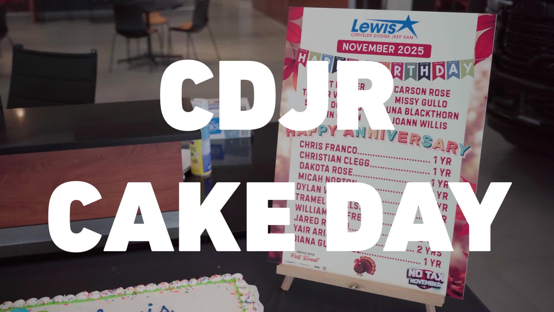 Taking another look at Cake Day | Lewis Chrysler Dodge Ram NWA ...