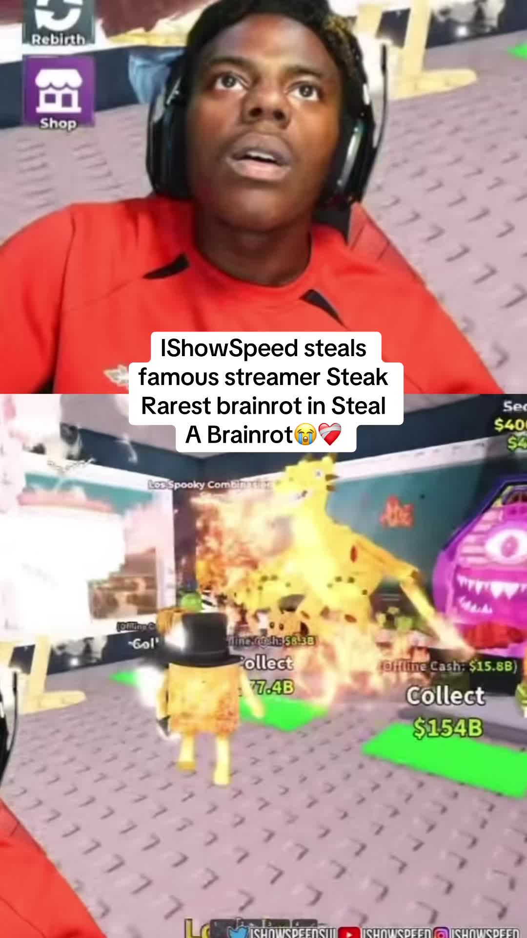 IShowSpeed steals famous streamer Steak | Nab Clipper (@nabclipper_)