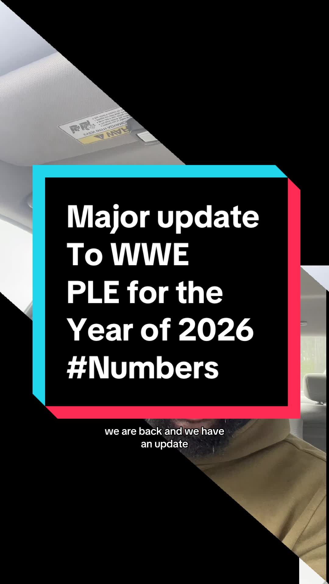 update on numbers for the WWE PLE phase | Charlon Clarke (@charlon_clarke)