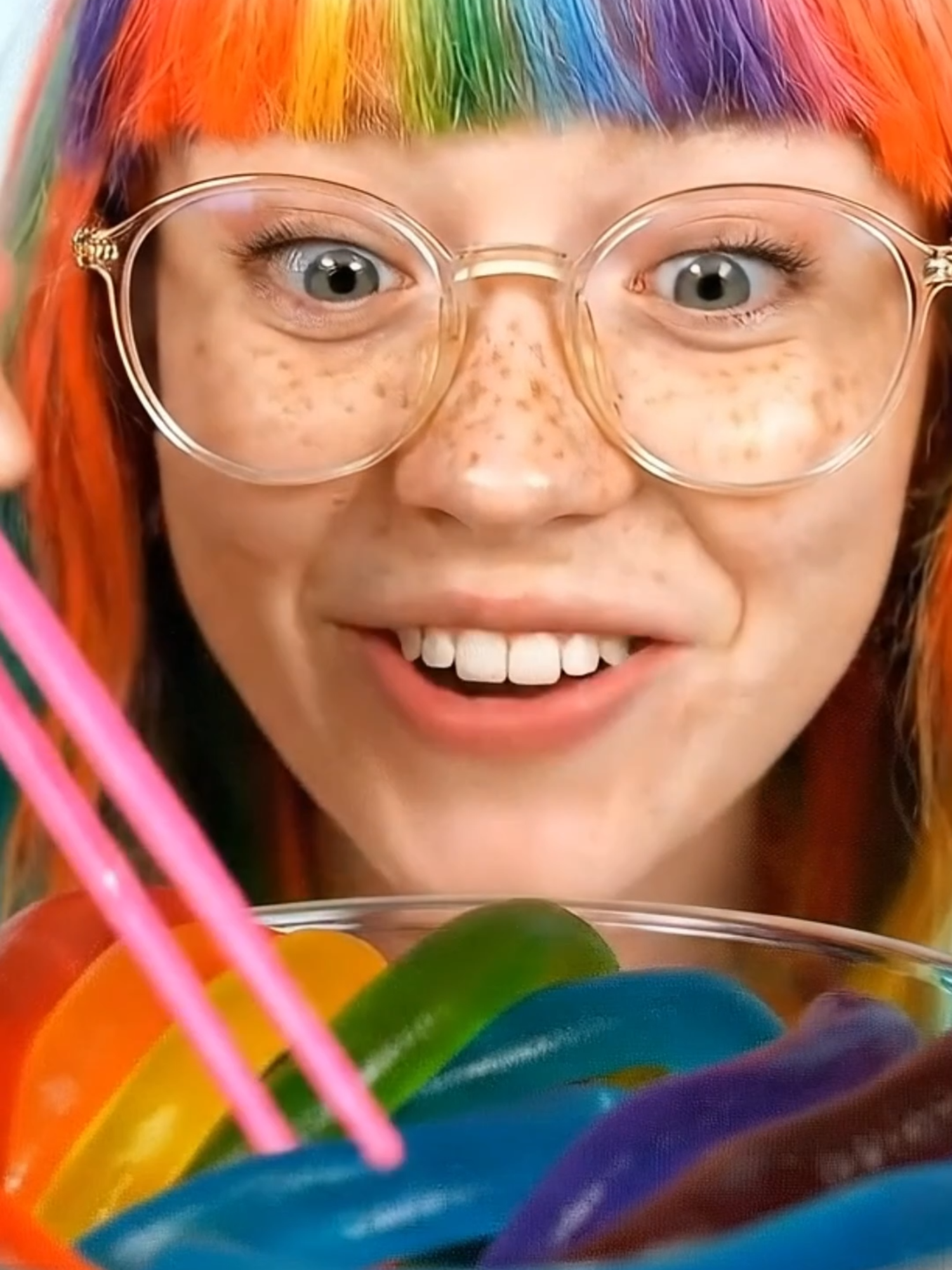 RAINBOW JELLY NOODLES! 🌈🍜 #asmr mukbang | AI Tingles Factory (@ai ...