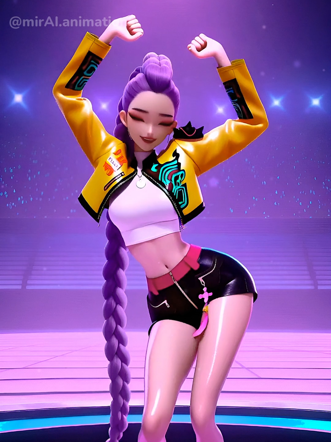 Fortnite Rumi dance #huntrix #kpop | MirAI Animations (@mirai_animations)