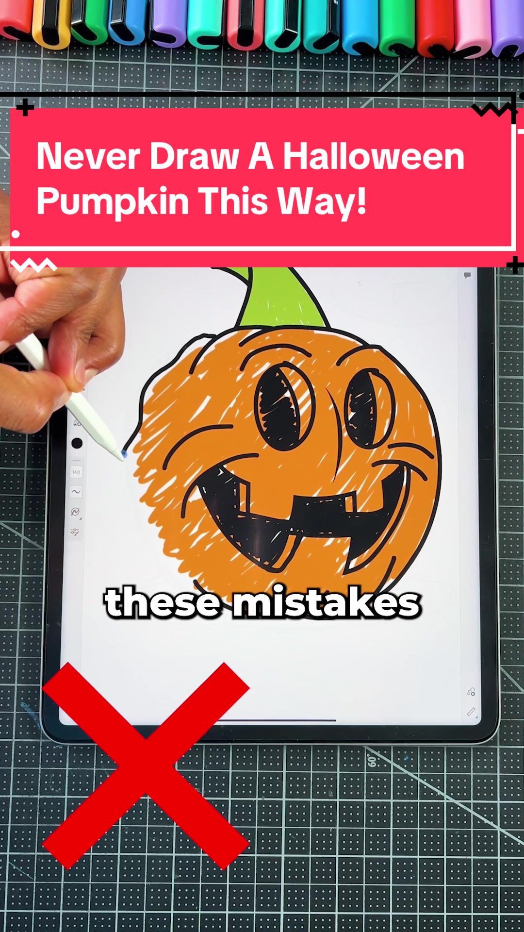 Learn how to draw a pumpkin the correct | Anderson Bluu (@andersonbluu)