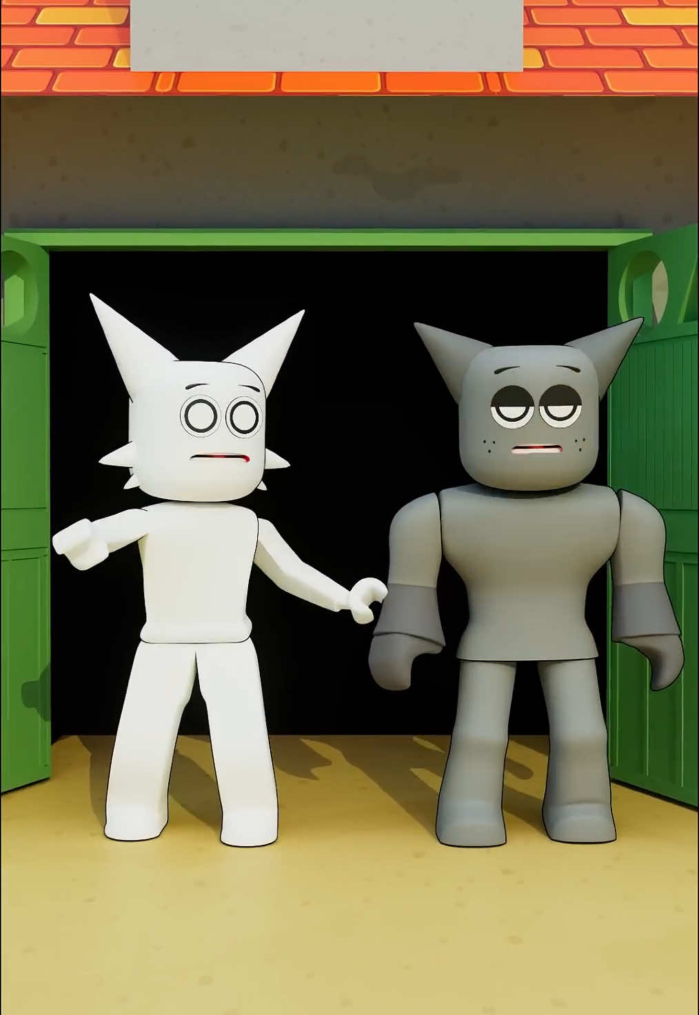 Gray and Wenda Play RED LIGHT, GREEN | Sprunki Friends (@sprunkifriendss)