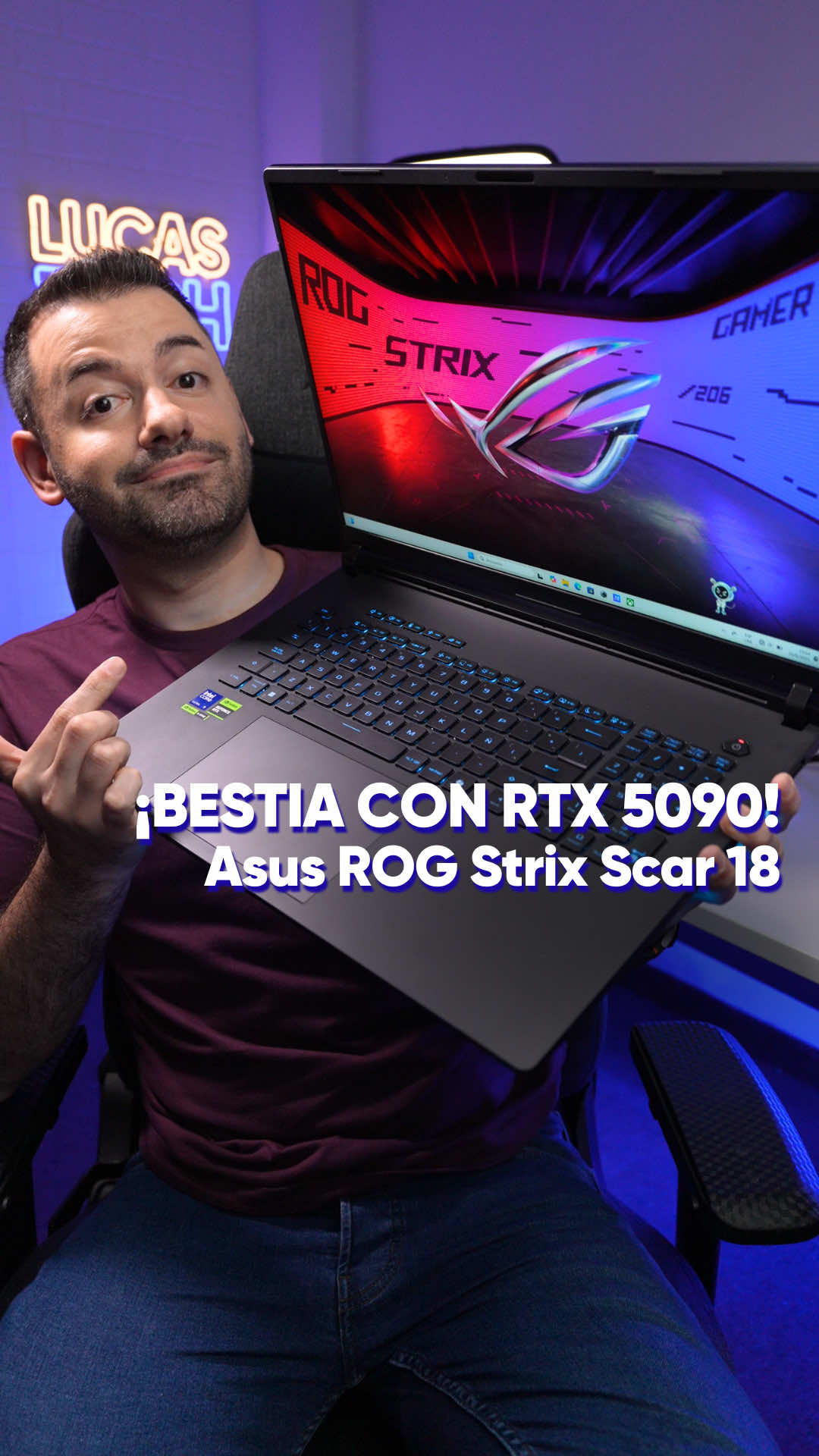 TRE MEN DA máquina con panel 240Hz 🔥 | Lucas Tech (@lucastechnews)