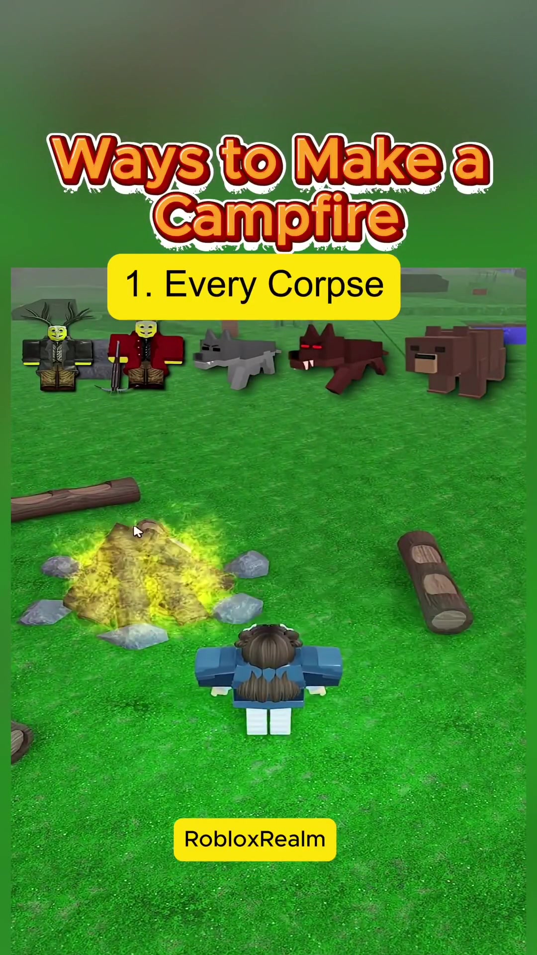 Ways to Make a Campfire in 99 Nights in | Roblox Realm (@letmeexplainthat)