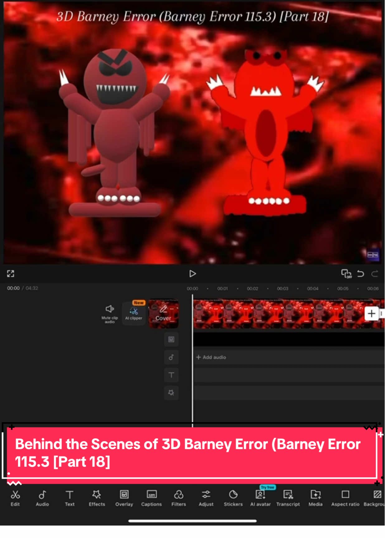 Behind the Scenes of 3D Barney Error | MediaEtherealBarneyErrorMaster ...