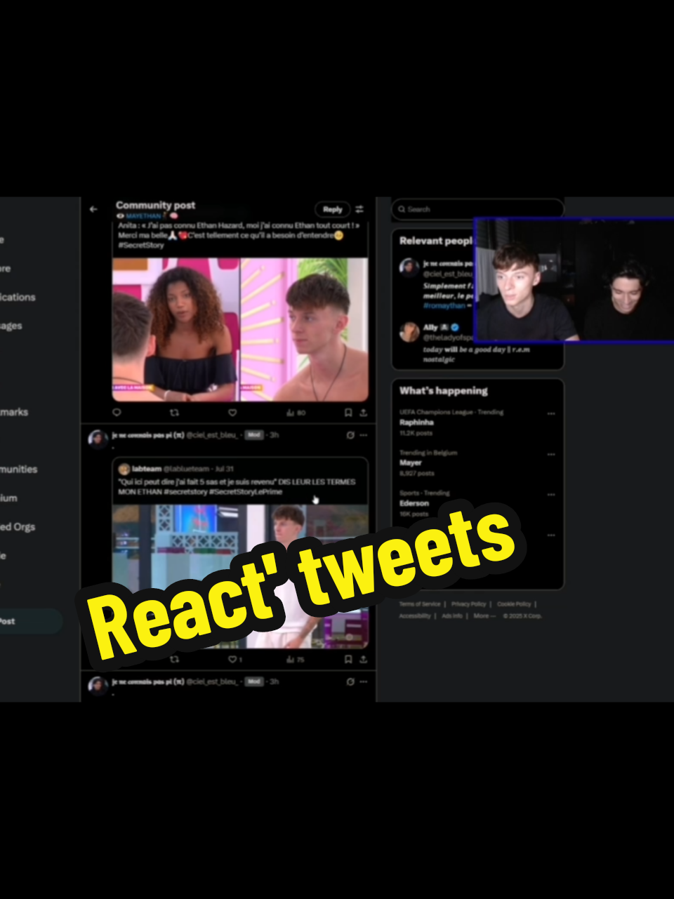 React tweet sur l'aventure de | FyInstant (@fyinstant5)