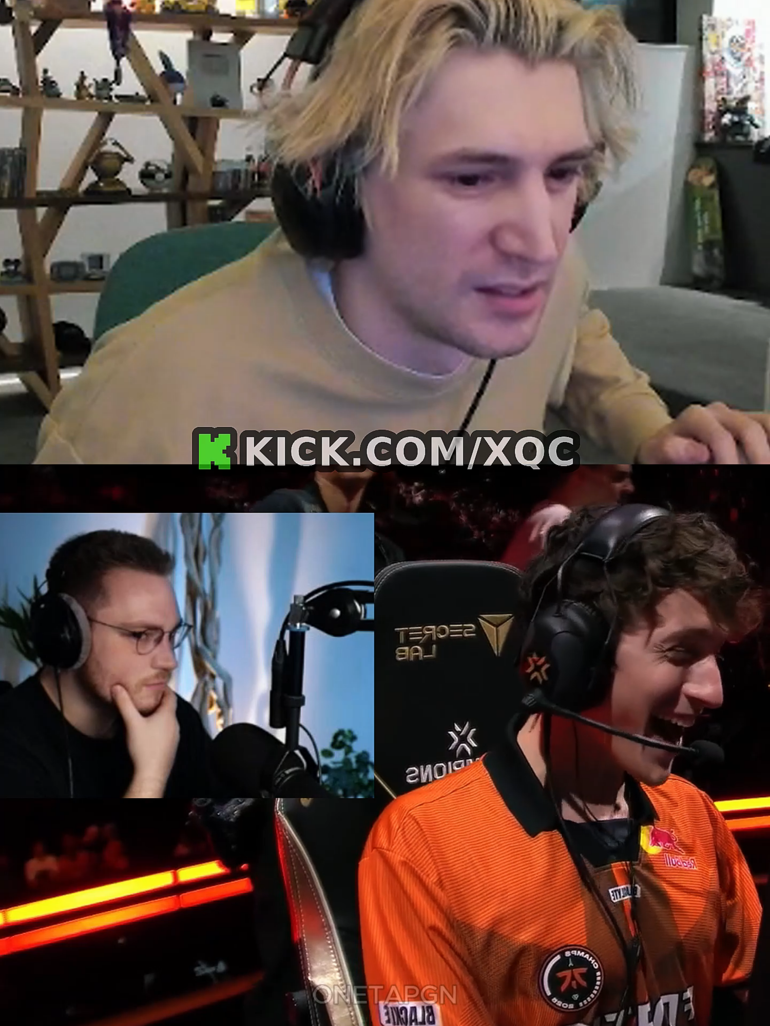 xQc and ohnePixel react to fnatic | onetapgn (@onetapgn1)