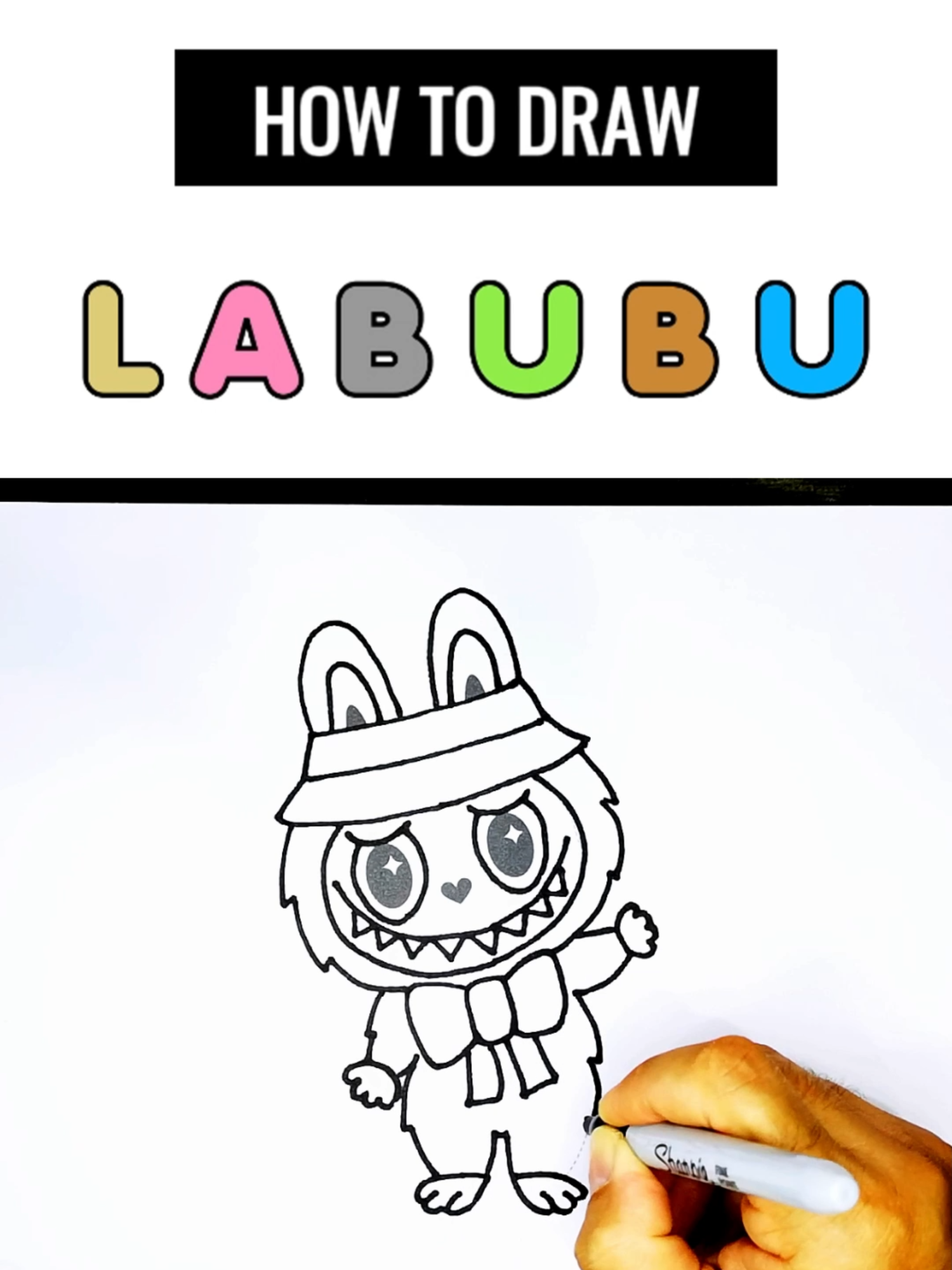 How to Draw Labubu for Beginners | | Whimsy Colors Adventures ...