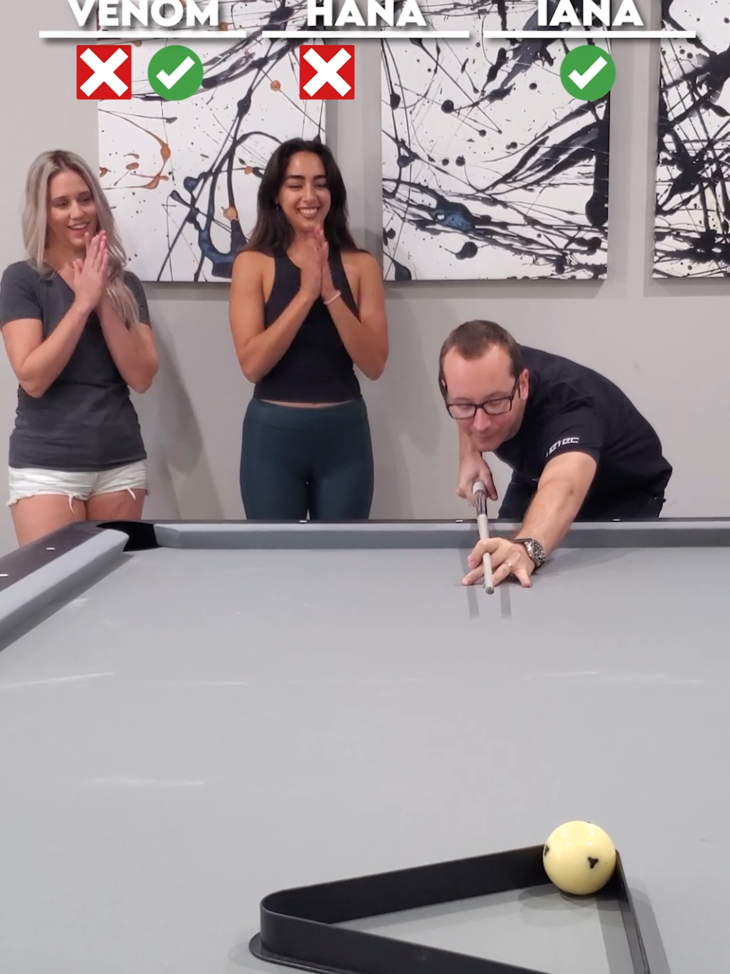 EASY POOL CHALLENGES with Iana & | Florian “Venom” Kohler ...