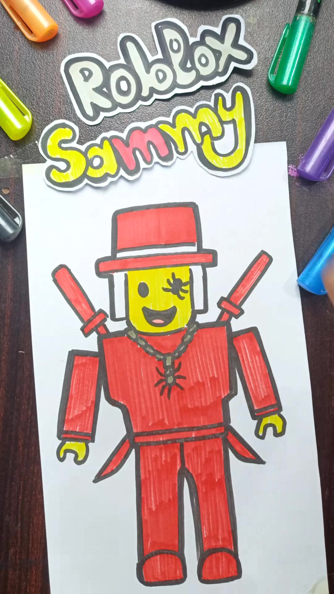 how to draw "Sammy Roblox&apos | Art Mania (@artmania_01)