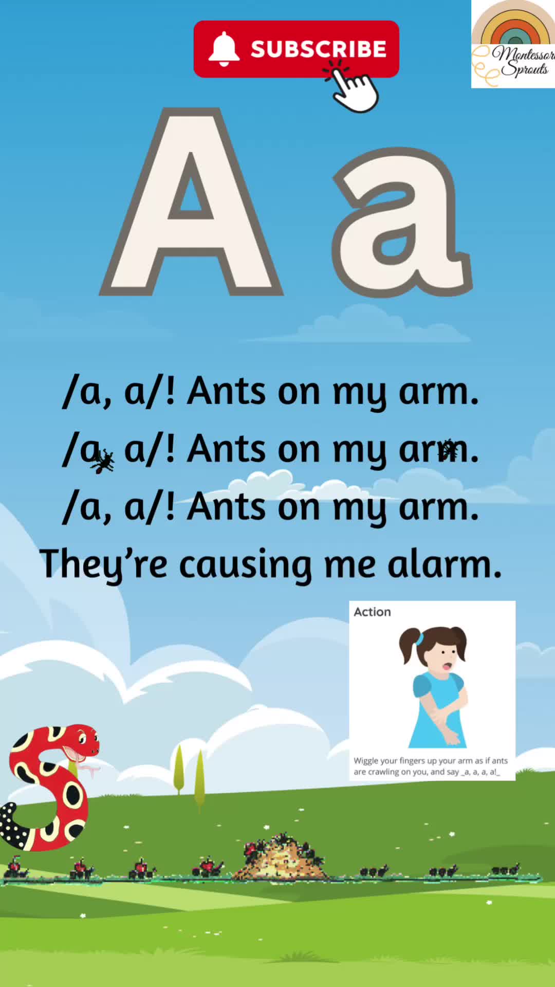 Jolly phonics letter A - sound, story | Montessori Sprouts (@montessori ...