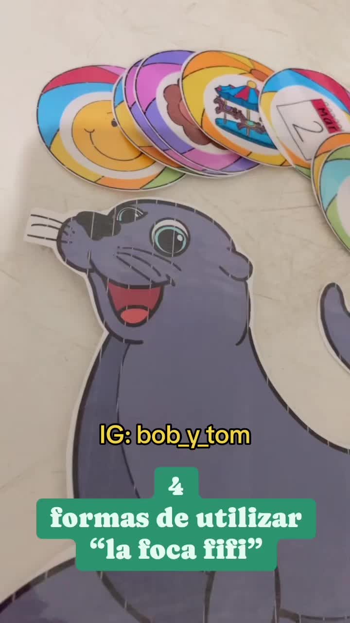 La foca Fifi- material para trabajar la | Bob & Tom (@bobtom ...