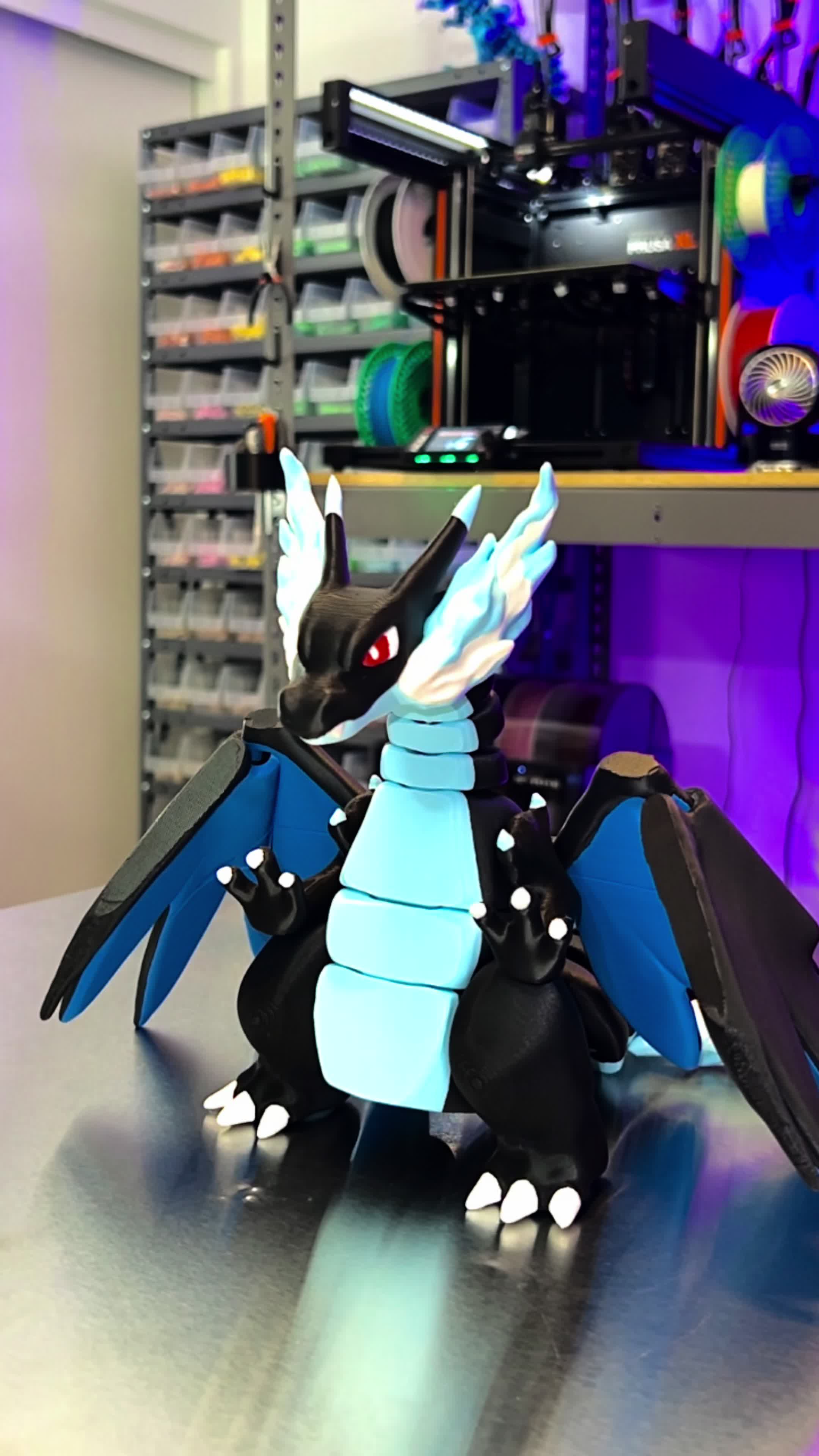 Flexi Mega Charizard X Available in 3 | Animon Studios (@animon.studios)