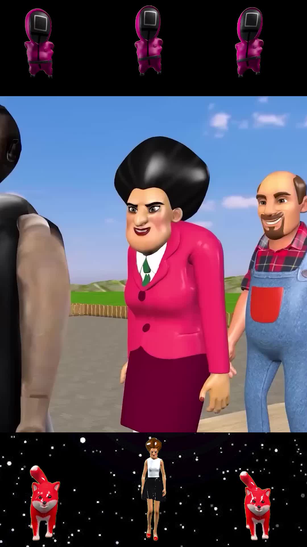 Scary Teacher 3D vs Squid Game Seesaw | COCO3D (@coco923d)