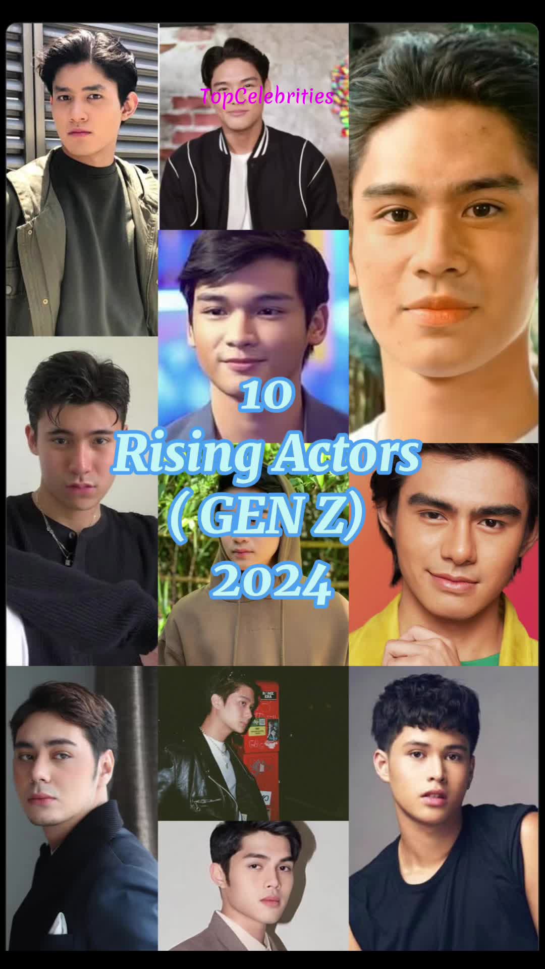 10 Rising Pinoy Actors ( GEN Z) 2024 | MitchB (@topcelebritieslife)