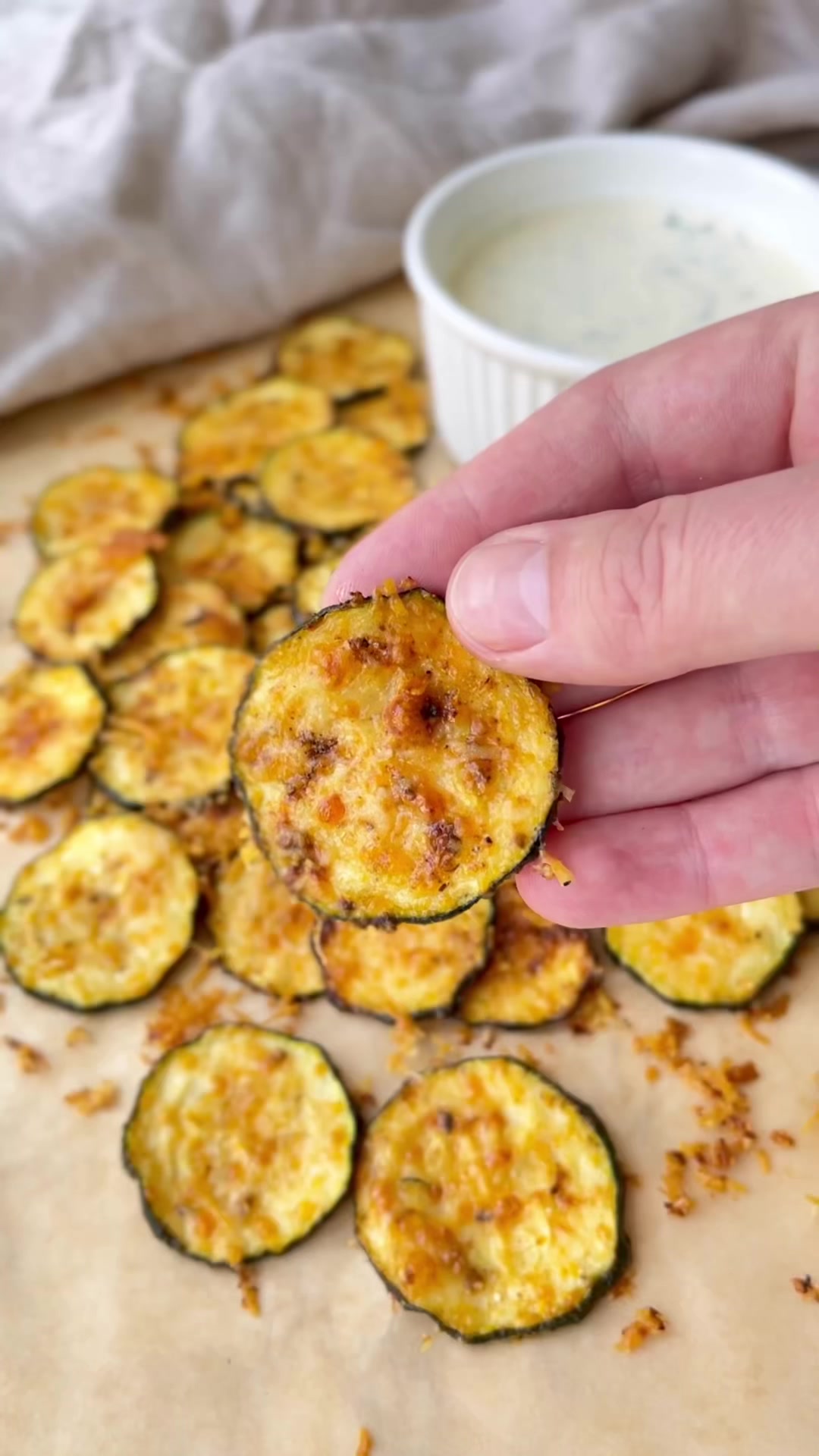 Parmesan Courgette Crisps (aka Zucchini | Magda | Good Food Discoveries ...