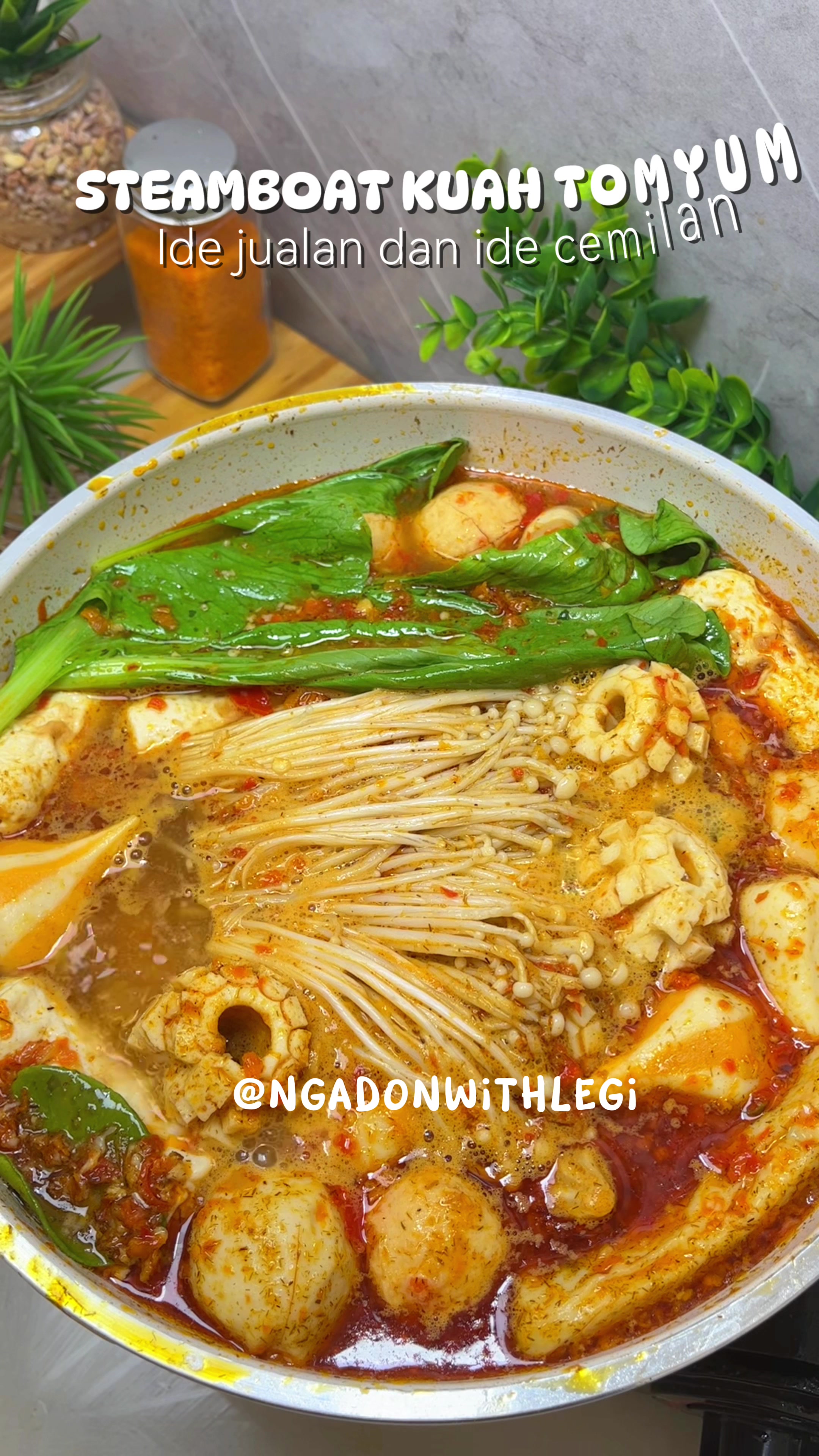 Resep steamboat kuah tomyum rasanya | ngadonwithlegi (@ngadonwithlegi_)