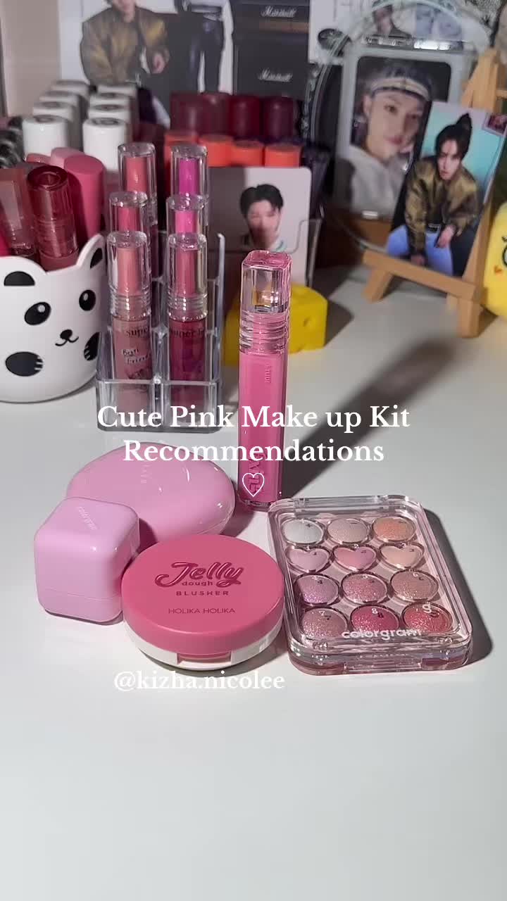 Cute Pink Make up Kit Recommendations | Kizha Nicolee 🍓 (@kizha.nicolee)