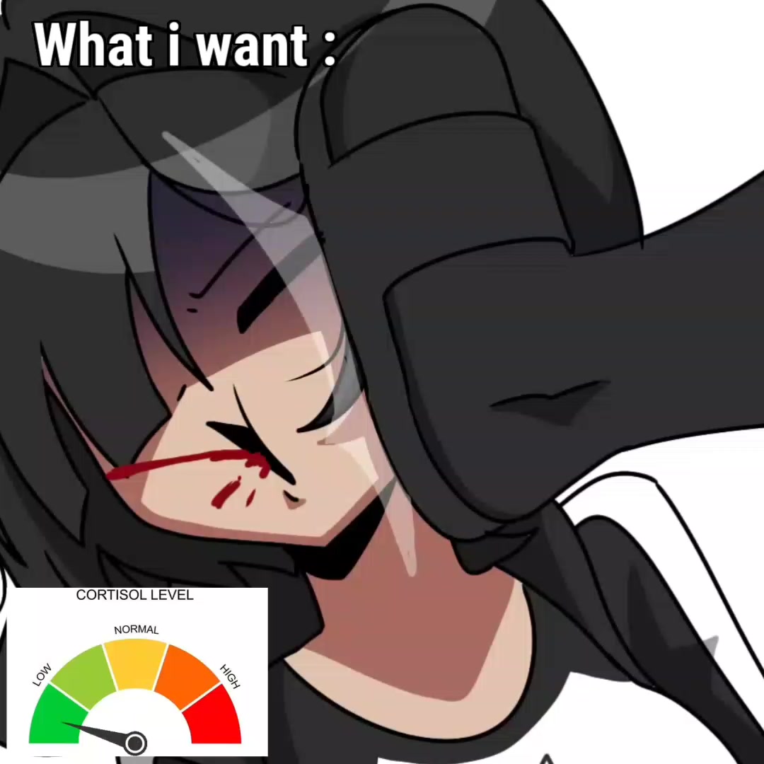 LOW CORTISOL! | cute?🥰#animation #meme | Nunya (@kk_0025)