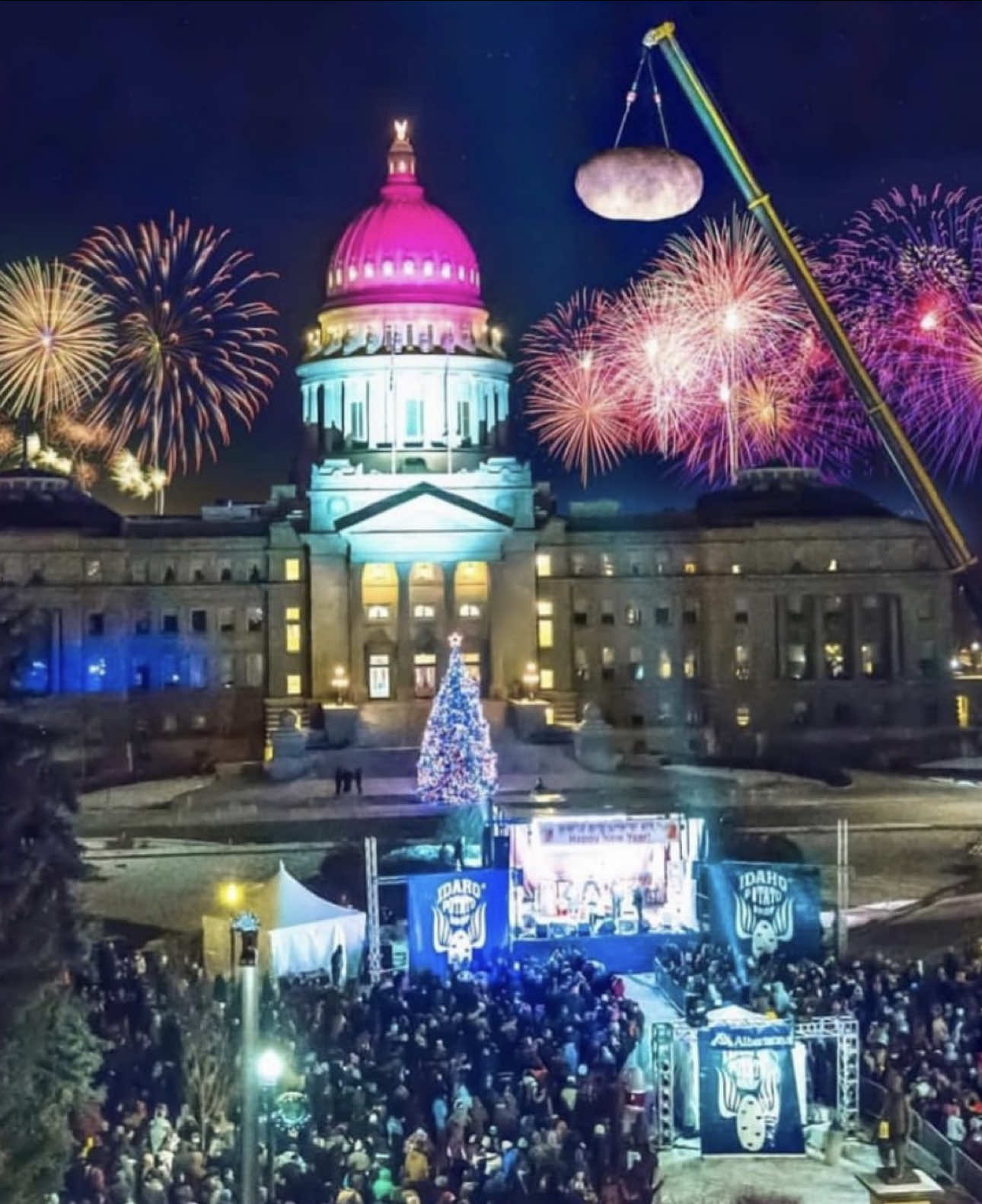 🥔 POTATO DROP - NEW YEAR’S EVE IN | Guidethroughboise (@guidethroughboise)