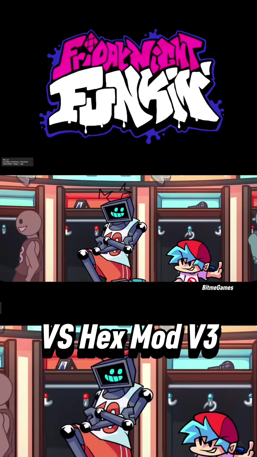 Friday Night Funkin' VS Hex Mod V3 | BitmeGames (@bitmegames)