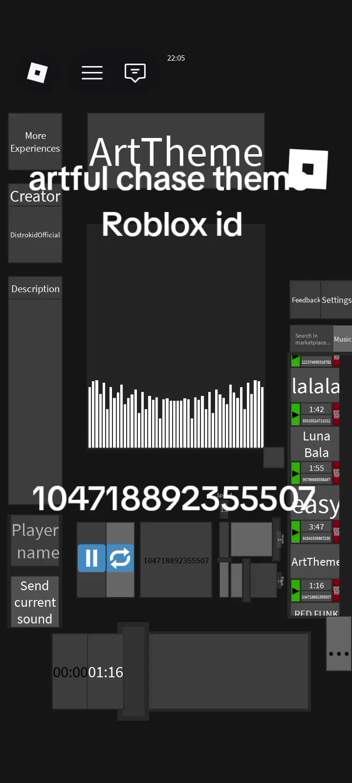 artful chase theme Roblox id | adriean boombox id sharing (@adriean.rezza)