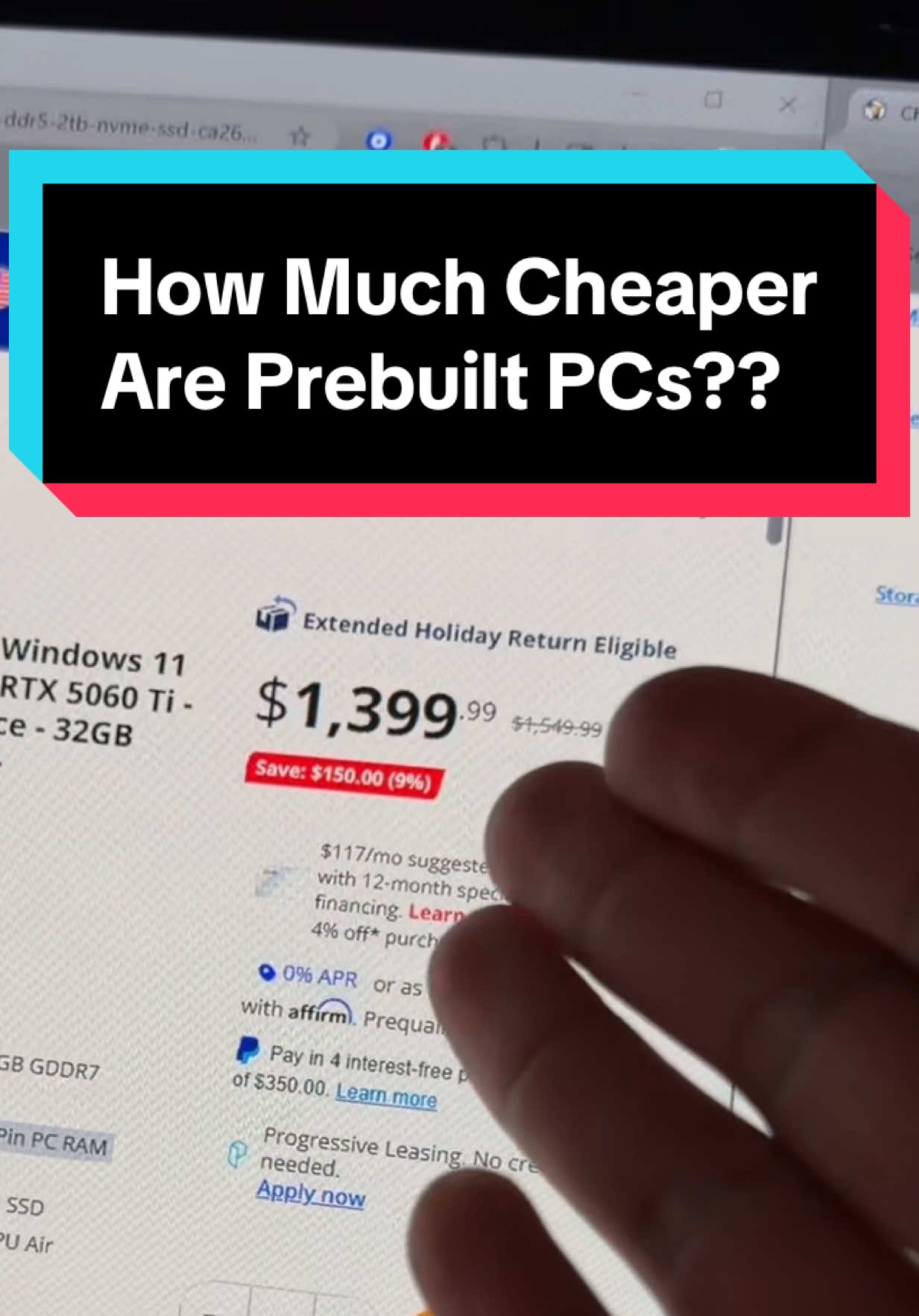 How much cheaper are pre-built gaming | Carterpcs (@carterpcs)