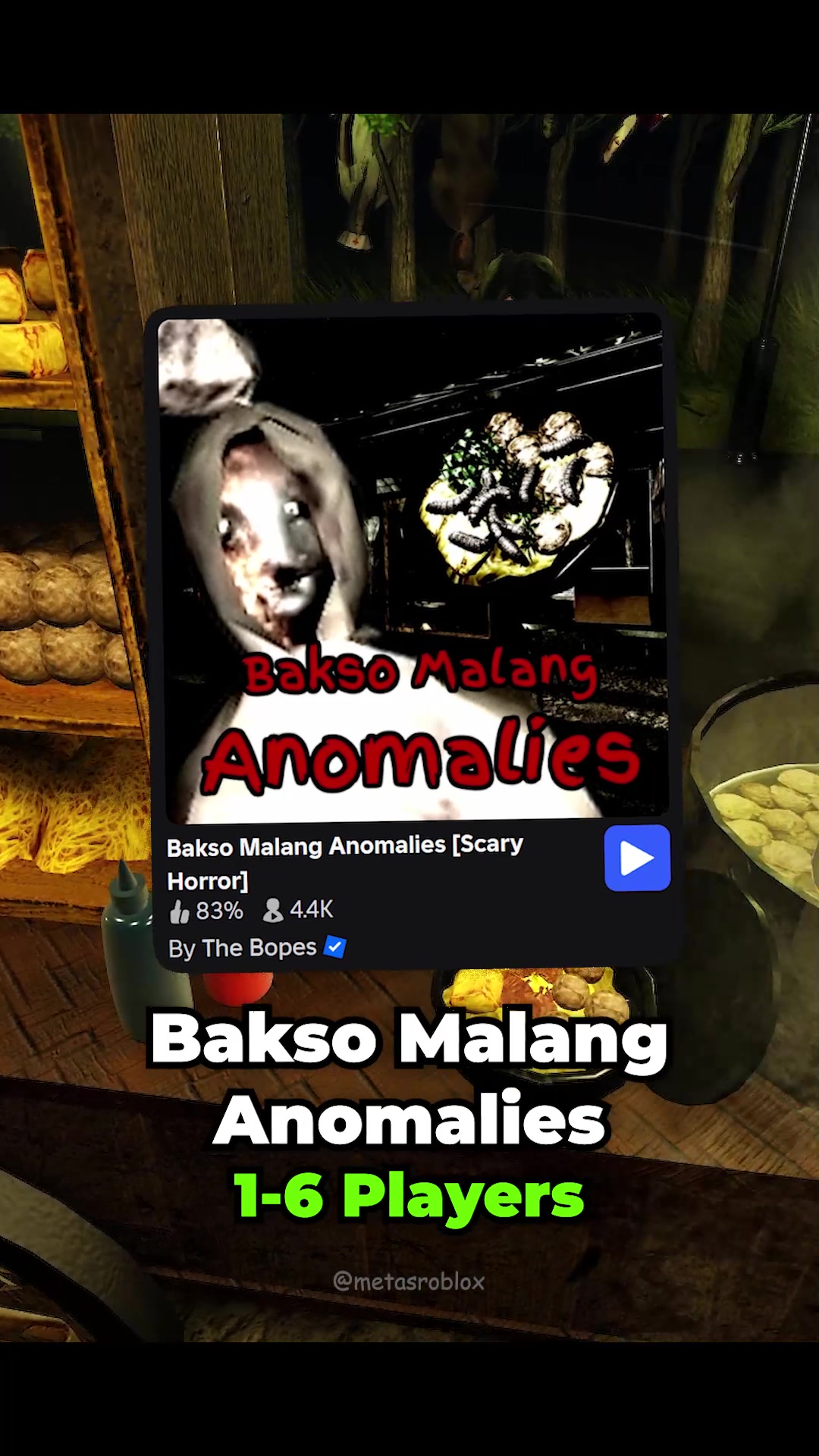 Roblox Game Map Horror: Bakso Malang | Metas (@metasroblox)