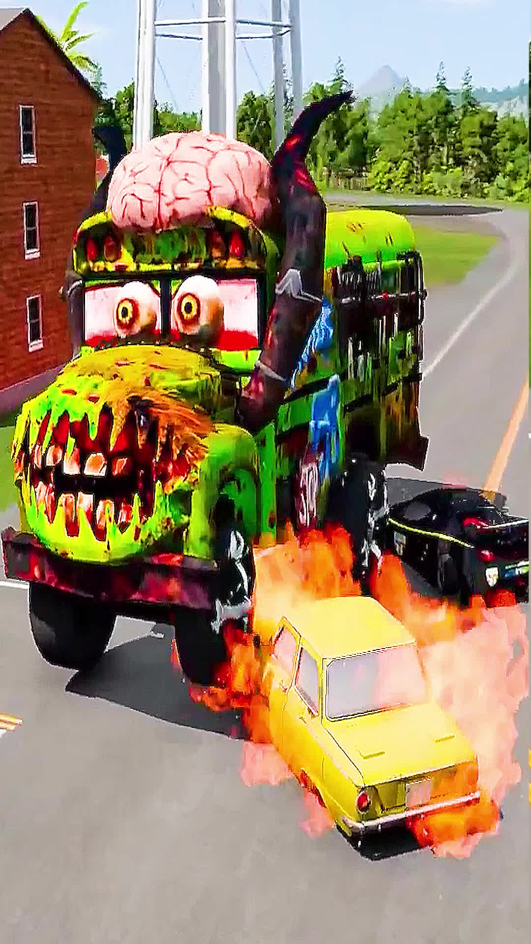 McQueen and Mater VS ZOMBIE THOMAS TANK | CartoonCarss (@cartooncarss)
