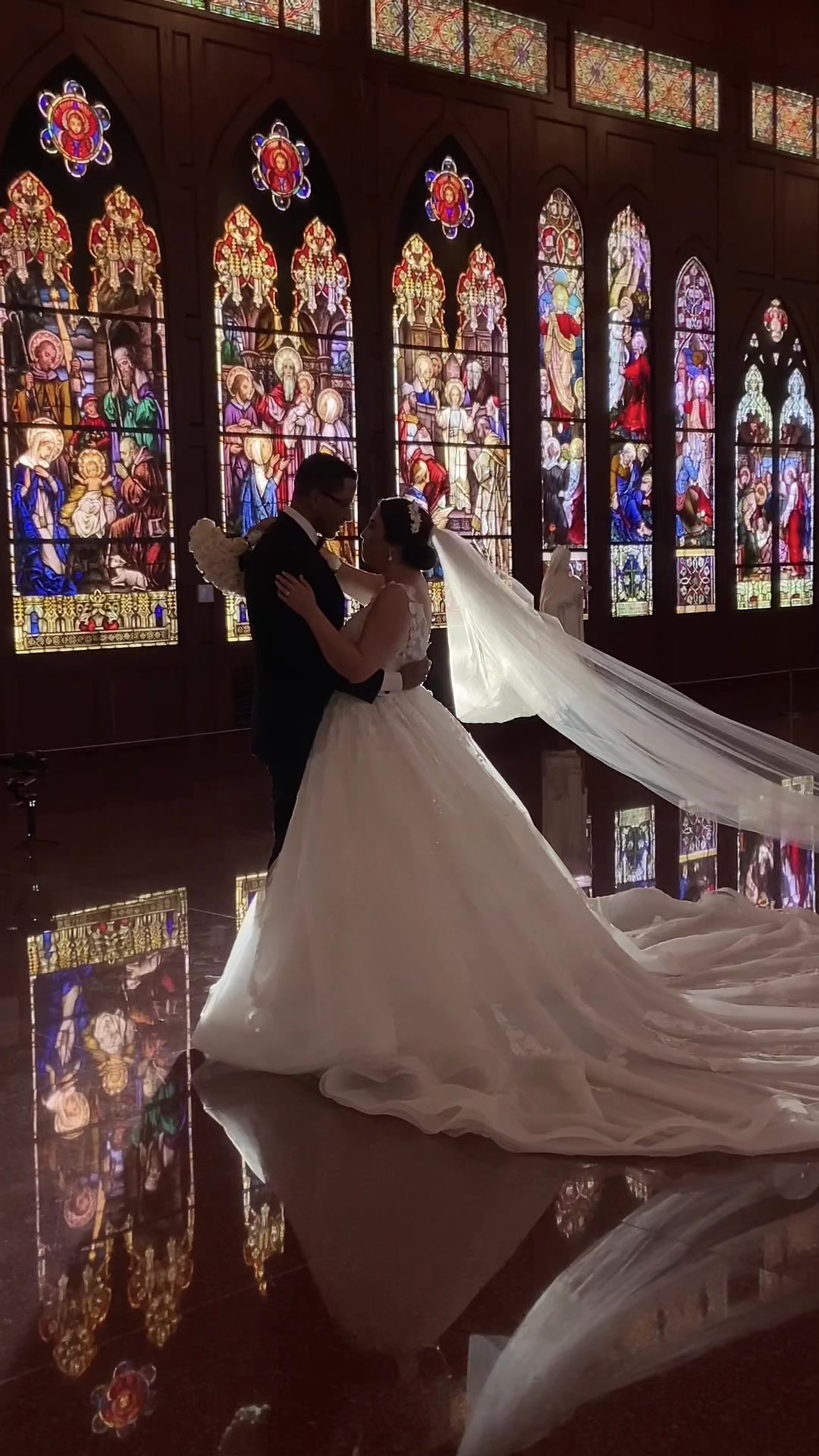 Cheers to Paulina and David! 💍💕 Their | Gelman Stained Glass Museum ...