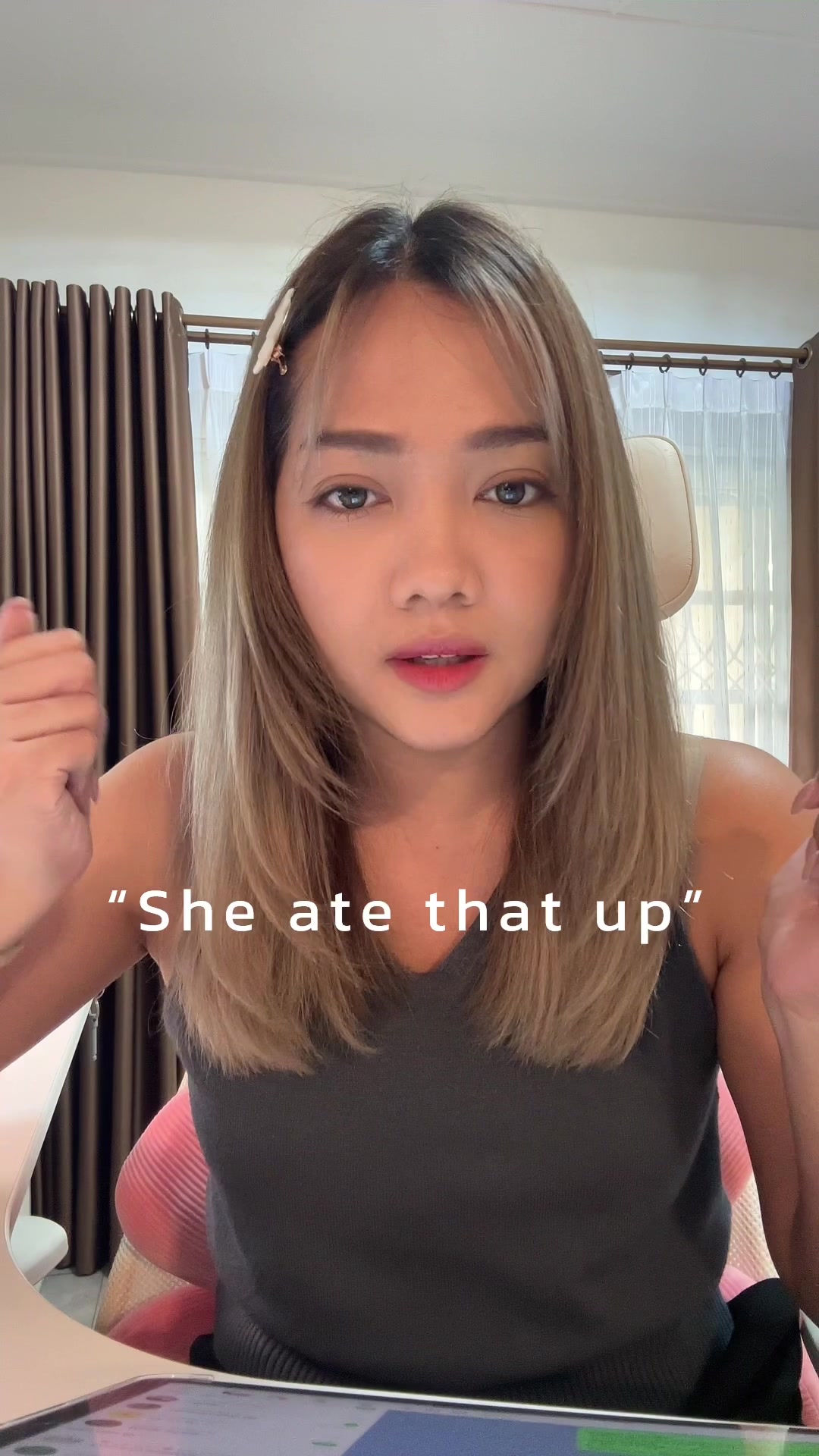 “Ate that up” คืออะไร📌เป็น slang นะคะ | A CUP OF ENGLISH (@a_cupofenglish)