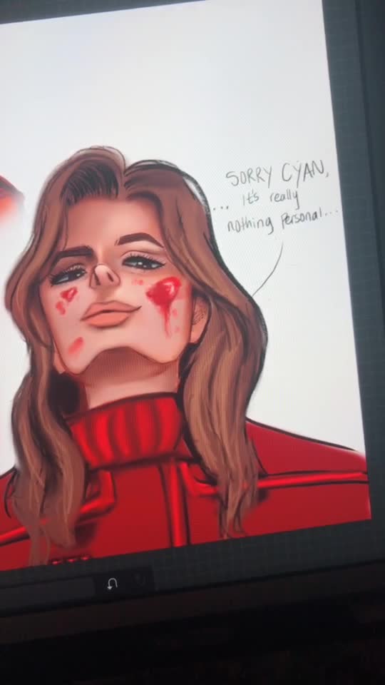 Addison Rae as an Among Us | Hannah Pengilly (@pengoart)