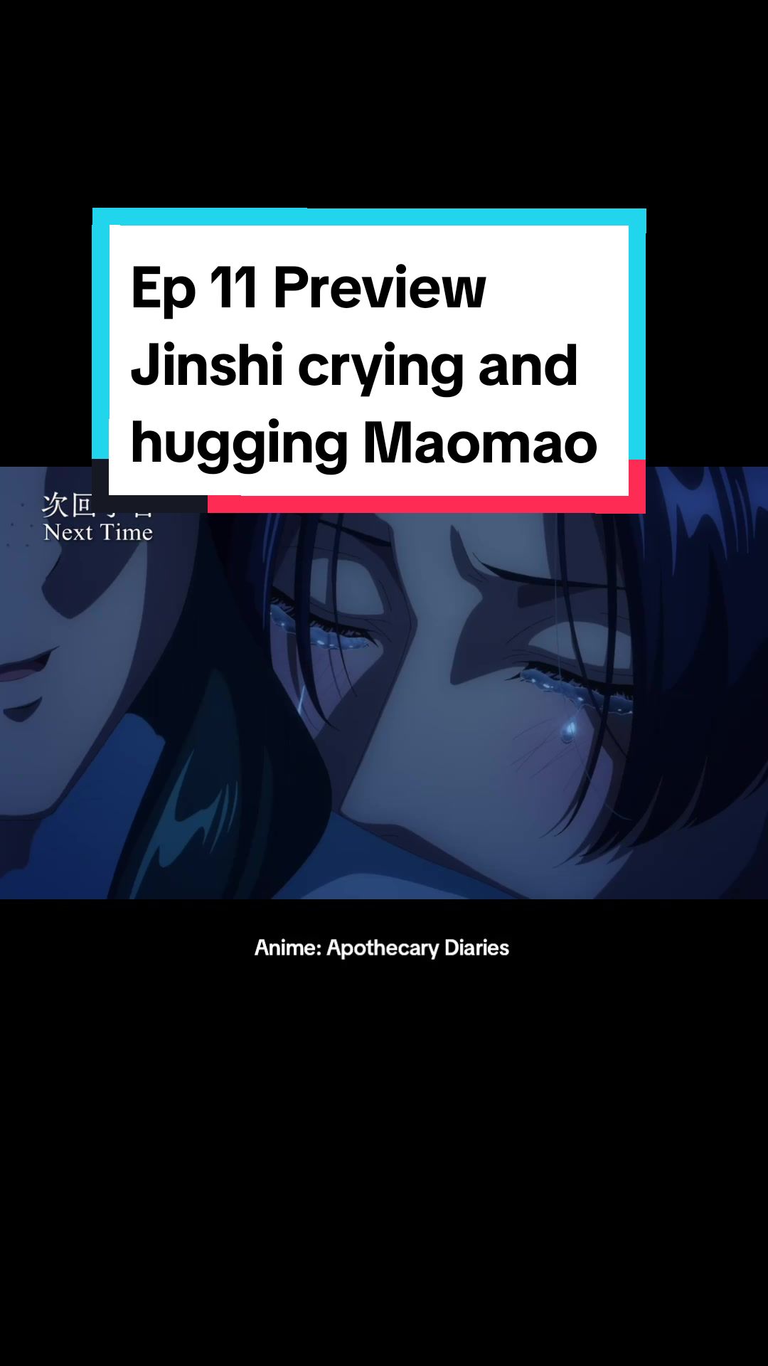 Jinshi crying while hugging Maomao on | Lyly 🌷 | Maomao's girl (@lyzaunabia)