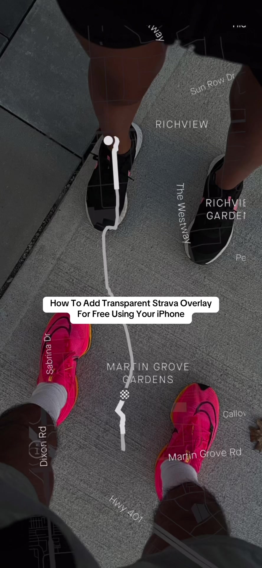 How To Add Transparent Strava Overlay | kevingalabay (@kevingalabay)