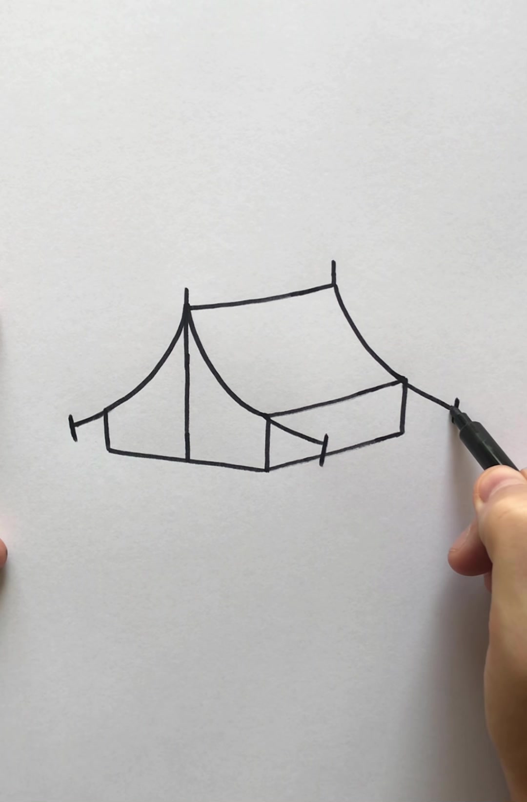 How To Draw A Tent. How to draw a tent | Easy drawing for everyone ...