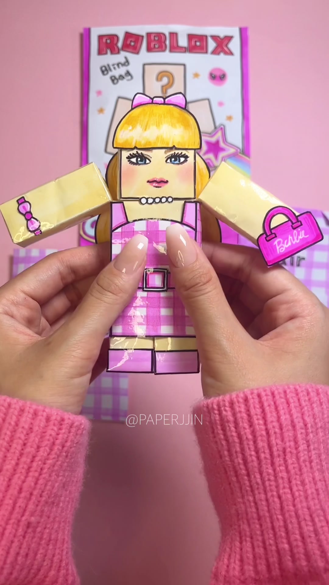 Roblox & Barbie blind bag 로블록스 | 페퍼찐 PAPER JJIN (@.paper.jjin)