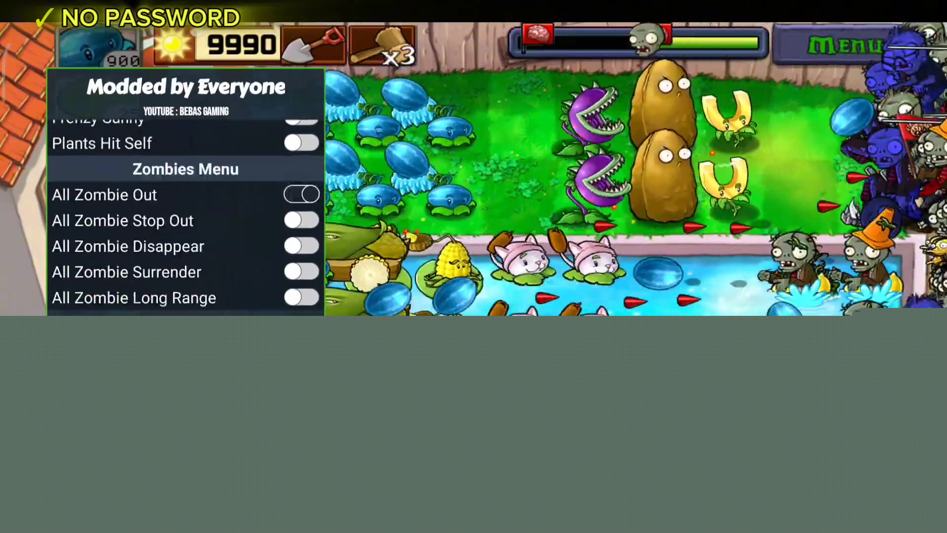 Plants vs Zombies Mod Menu V3.8.0 Link | toelu (@toelu4)