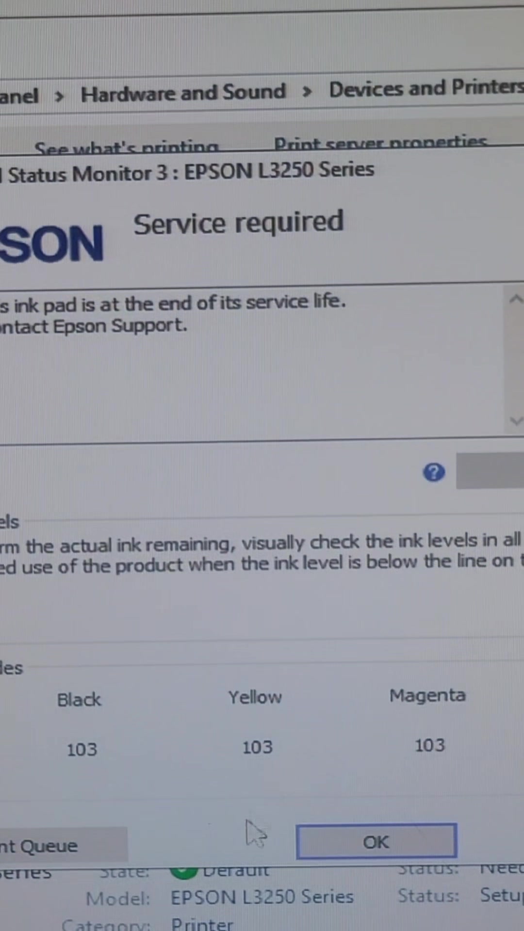 Epson L3250 waste Ink Pad Resetter | Aliyu Shuaibu (@aliyu31_)