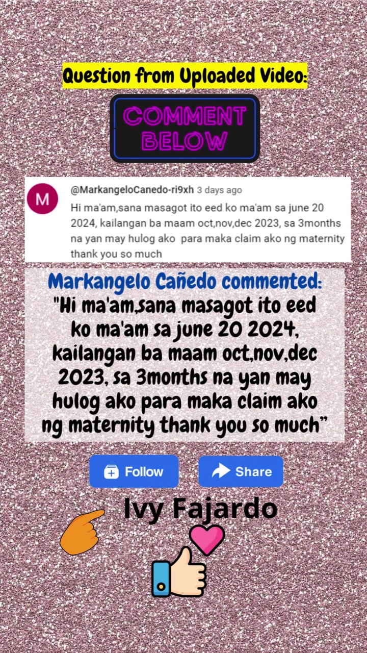 SSS | JUNE 2024 ang EDD | Pasok ba ang | Ivy Fajardo (@ivyfajardoofficial)