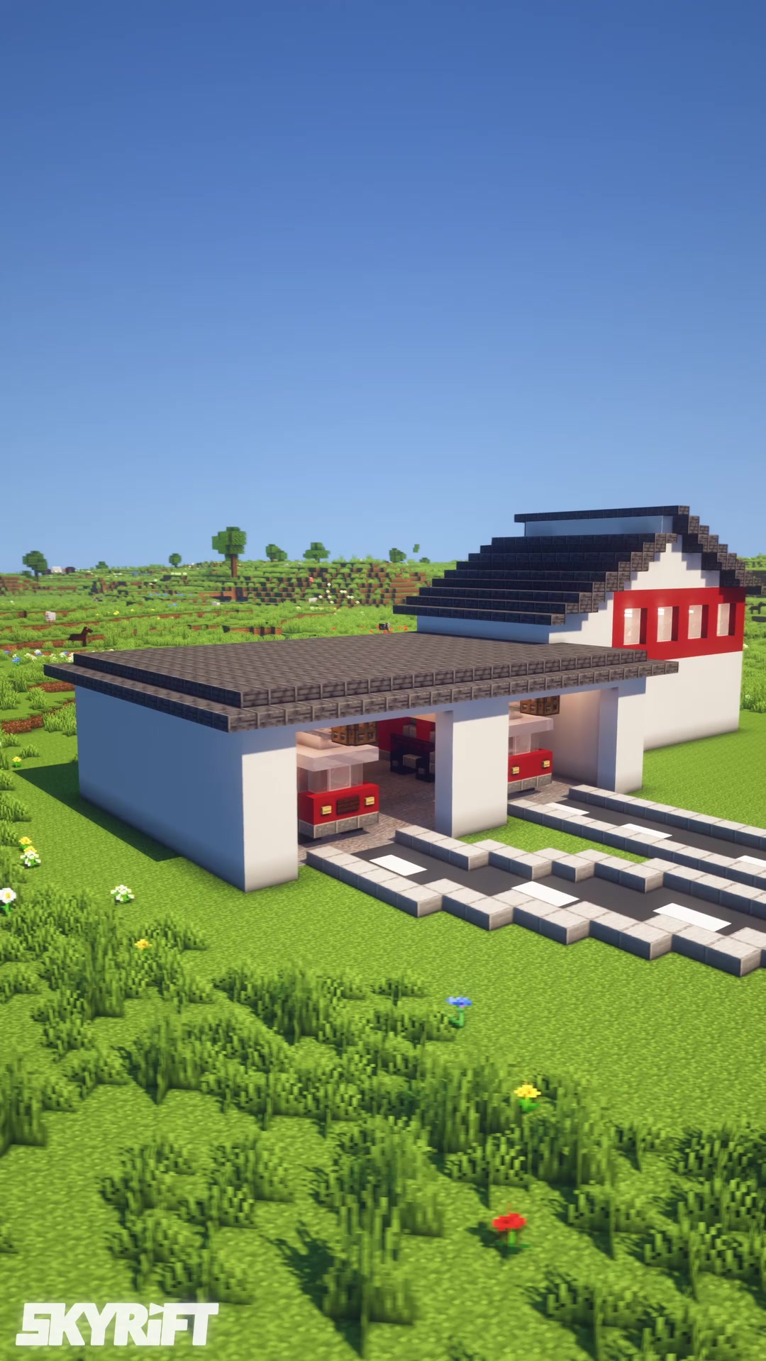 Minecraft Fire Department - Built by | SKYROAD (@skyroadmc)