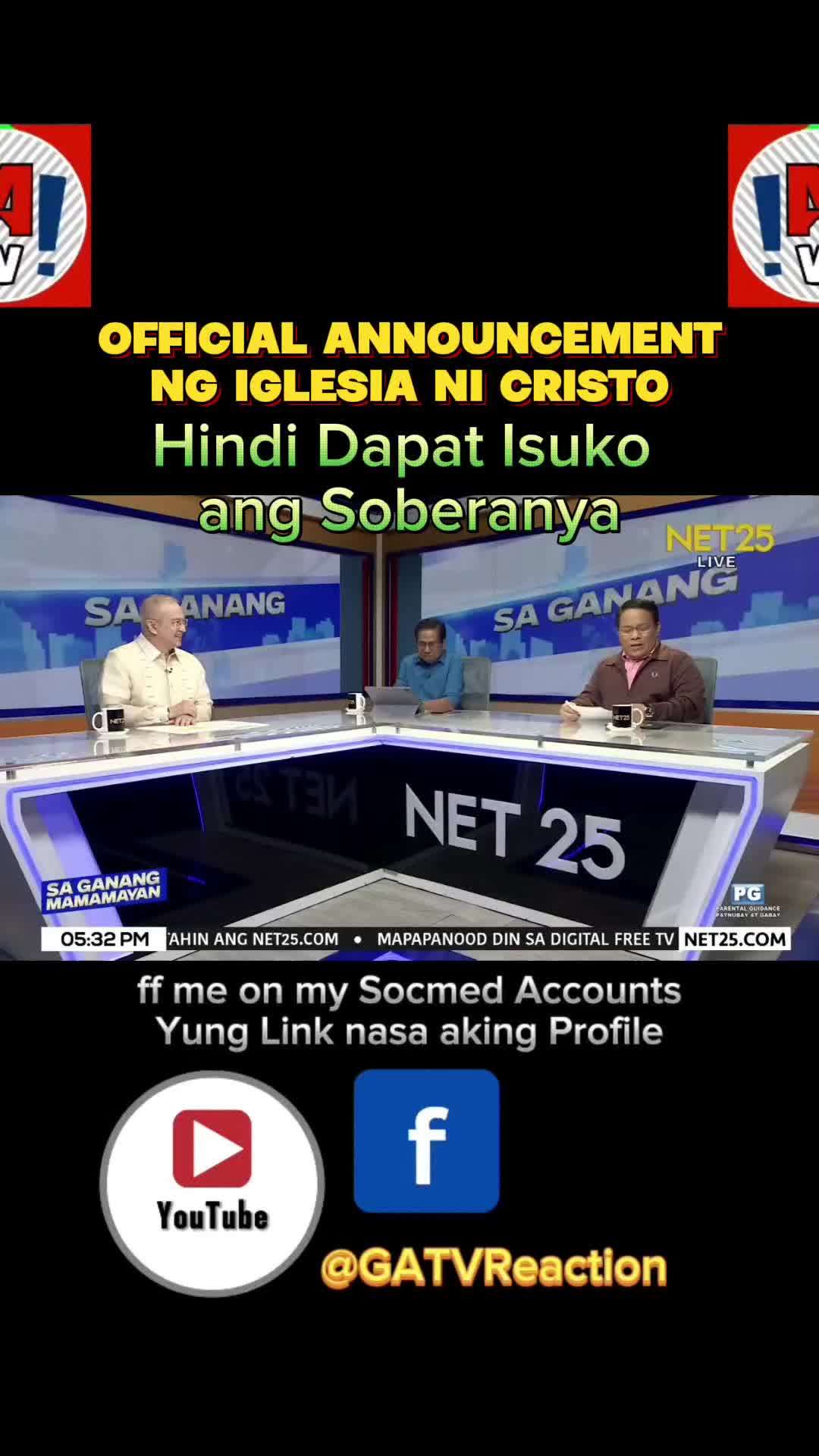 Iglesia Ni Cristo Nagsalita na | GA TV (@gatvreaction)