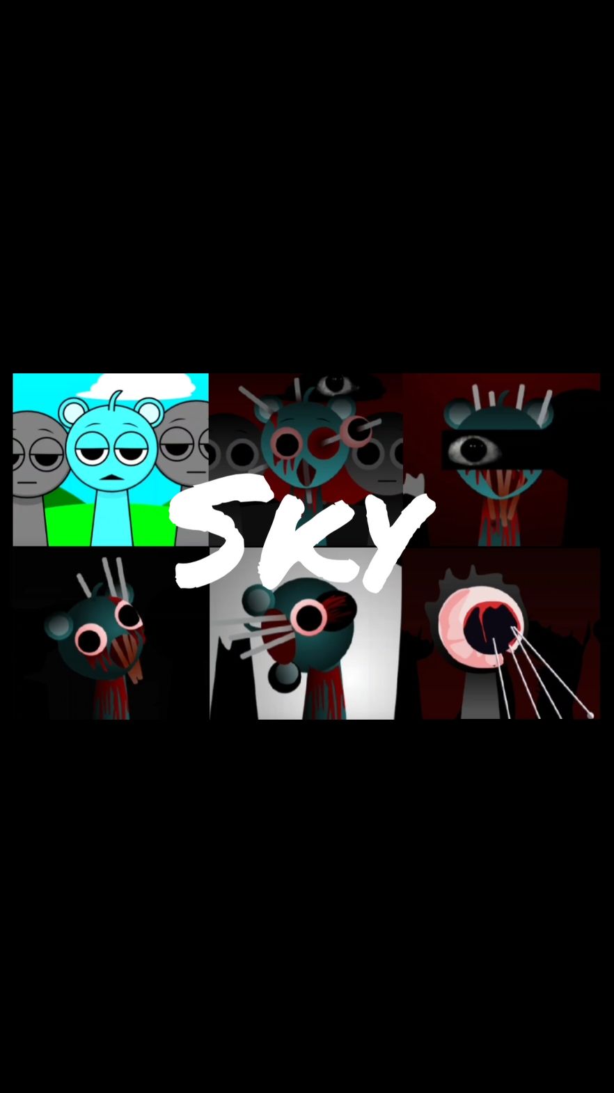Sky Phase 1🆚 Phase 2🆚 Phase 3🆚 Phase 4🆚 | SPRUNKI WORLD (@inkredibox116)