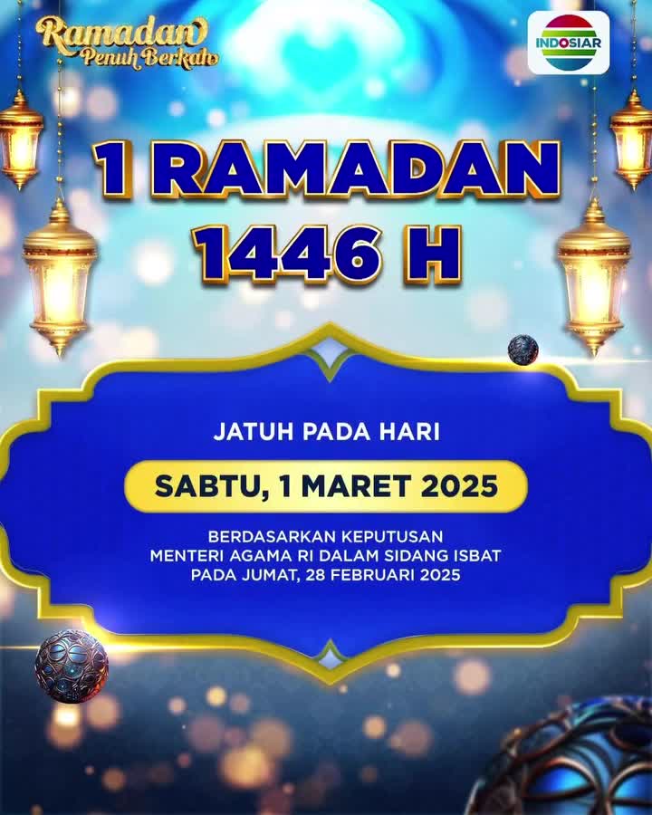 Awal puasa 2025 jatuh pada tanggal 1 | Indosiar (@indosiarid)