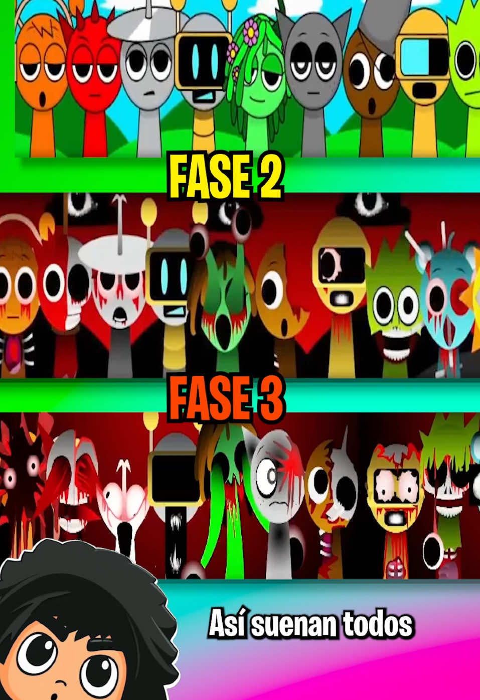 Todas las Fases de Sprunki al Mismo | AngelArteckZ (@angelarteckz)