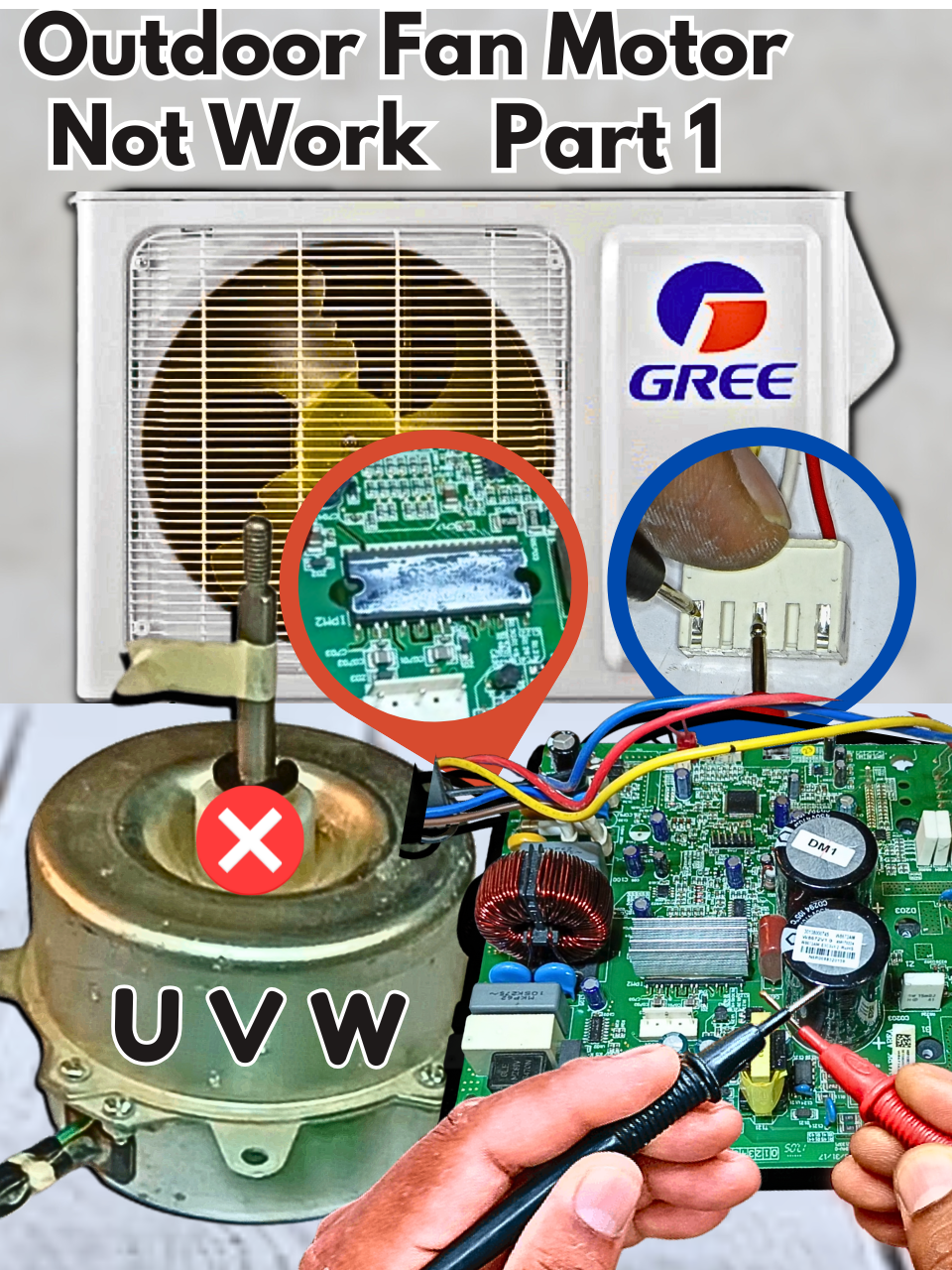 Gree AC Outdoor UVW Fan Motor Repair – | Forever Tech (@forever_tech)