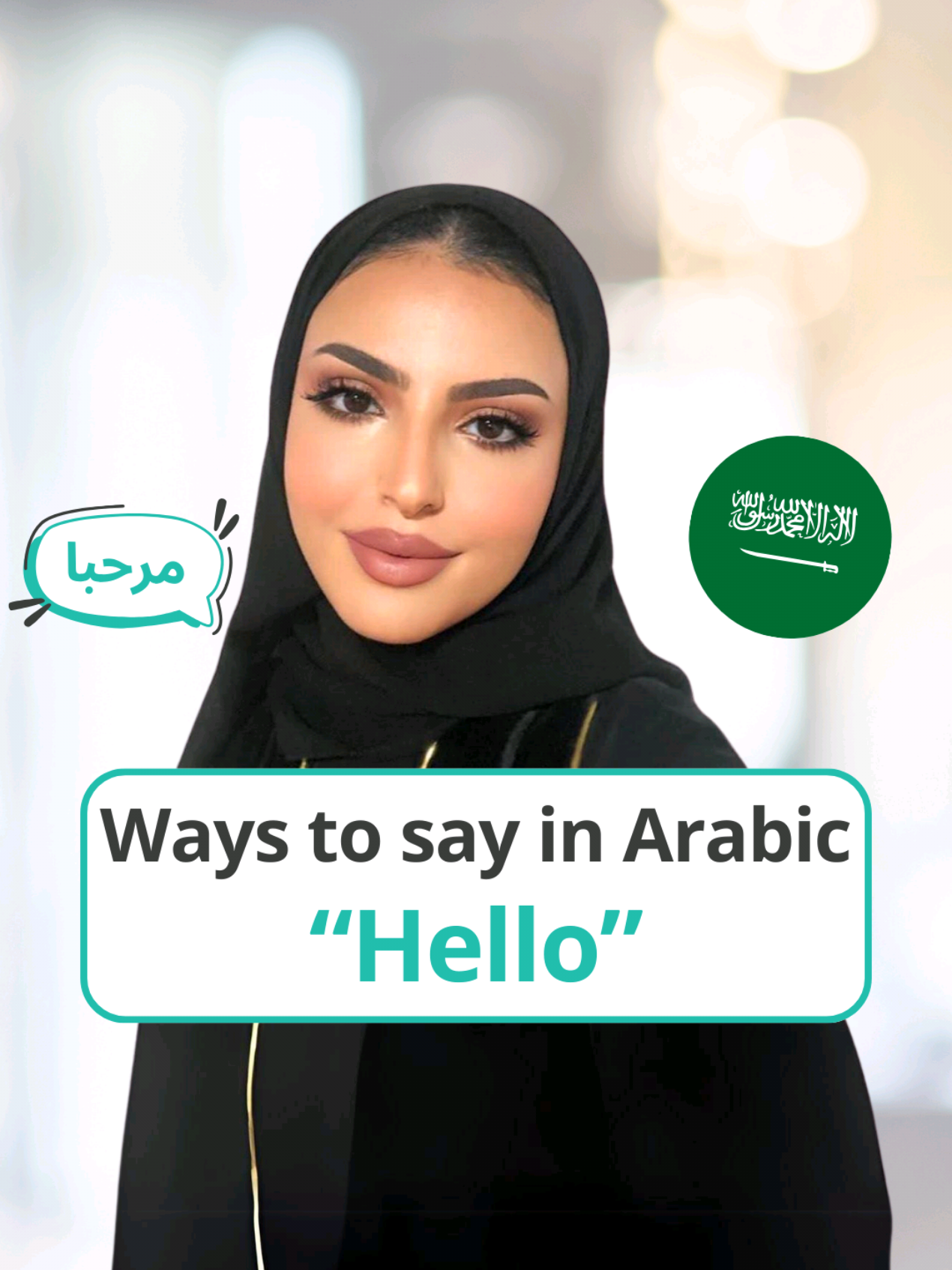 Ways to say “Hello” in Saudi Arabic | 3arabian (@3arabiantutors)
