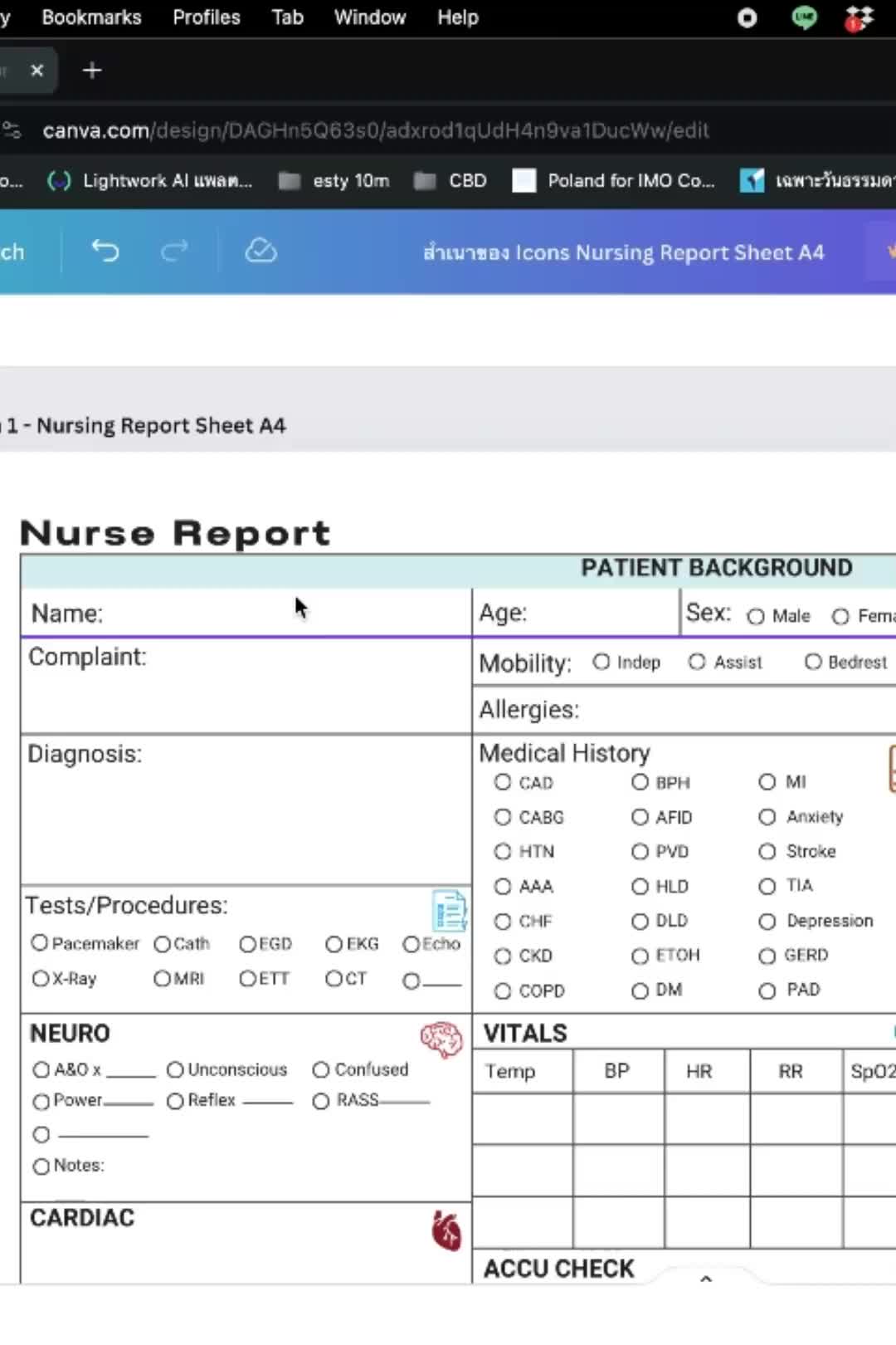 Editable ICU Nurse Report Sheet Med | Nursenotedocs (@nursenotedocs)
